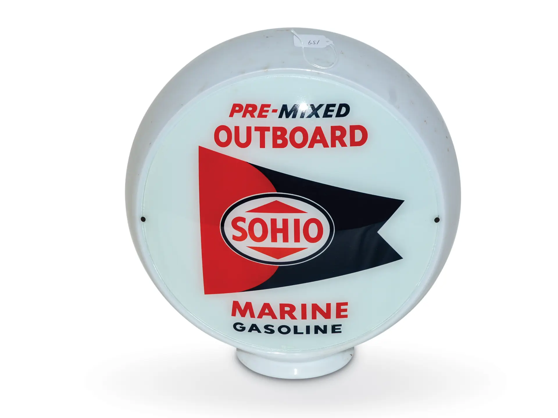 Sohio Pre-Mixed Outboard Marine Gasoline Single Globe Lenses | Auburn ...