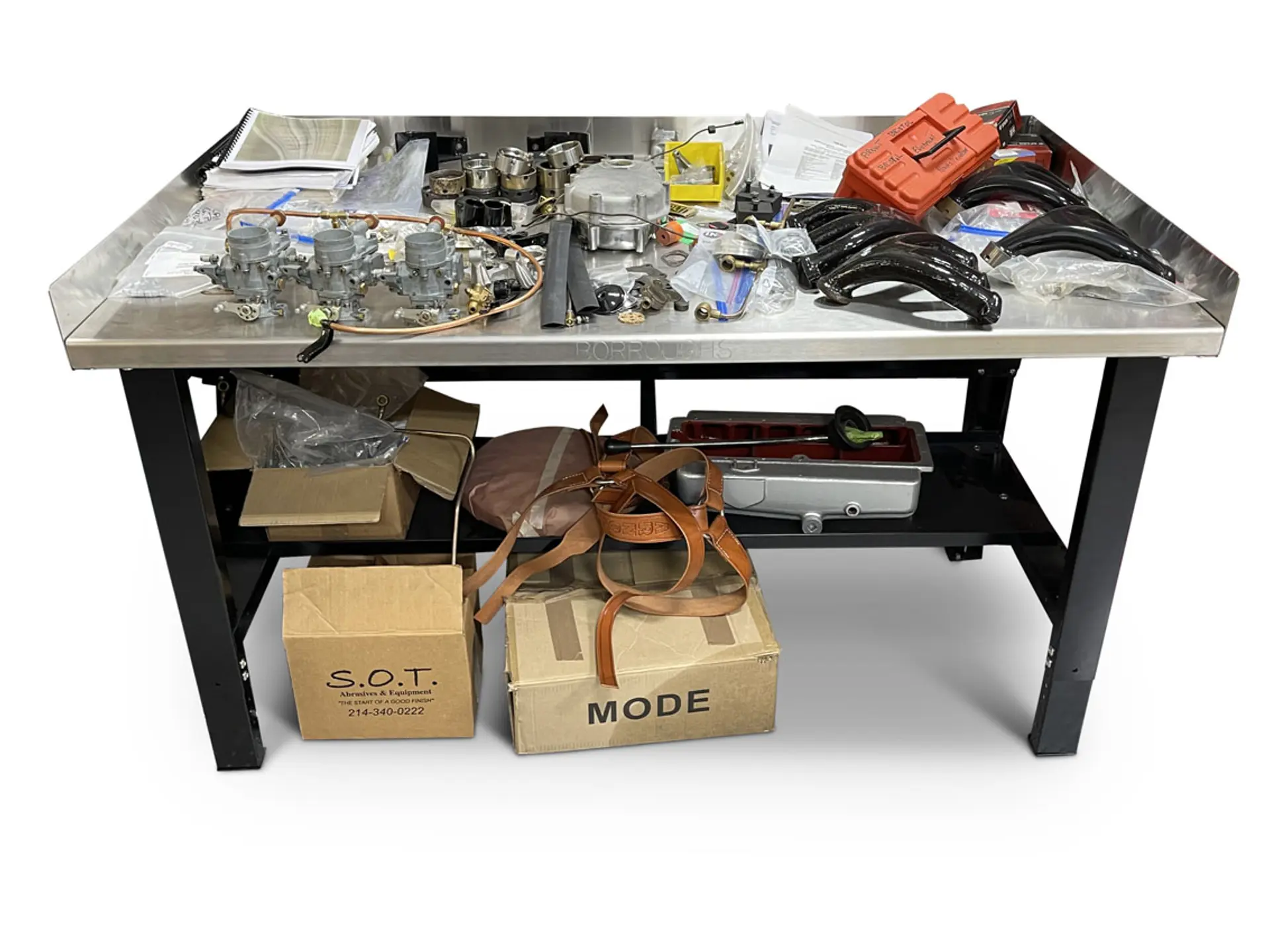 Arnolt Bristol, AC Bristol, BMW 327/328 Spare Parts with Stainless Steel Work Bench | Gene ...