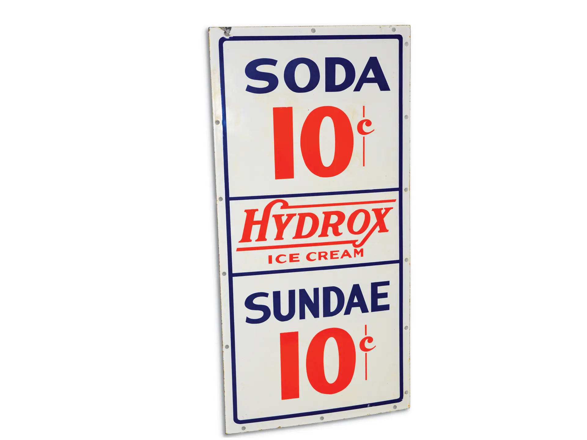 Hydrox Ice Cream Soda Sundae Sign | Auburn Spring 2019 | RM Sotheby's