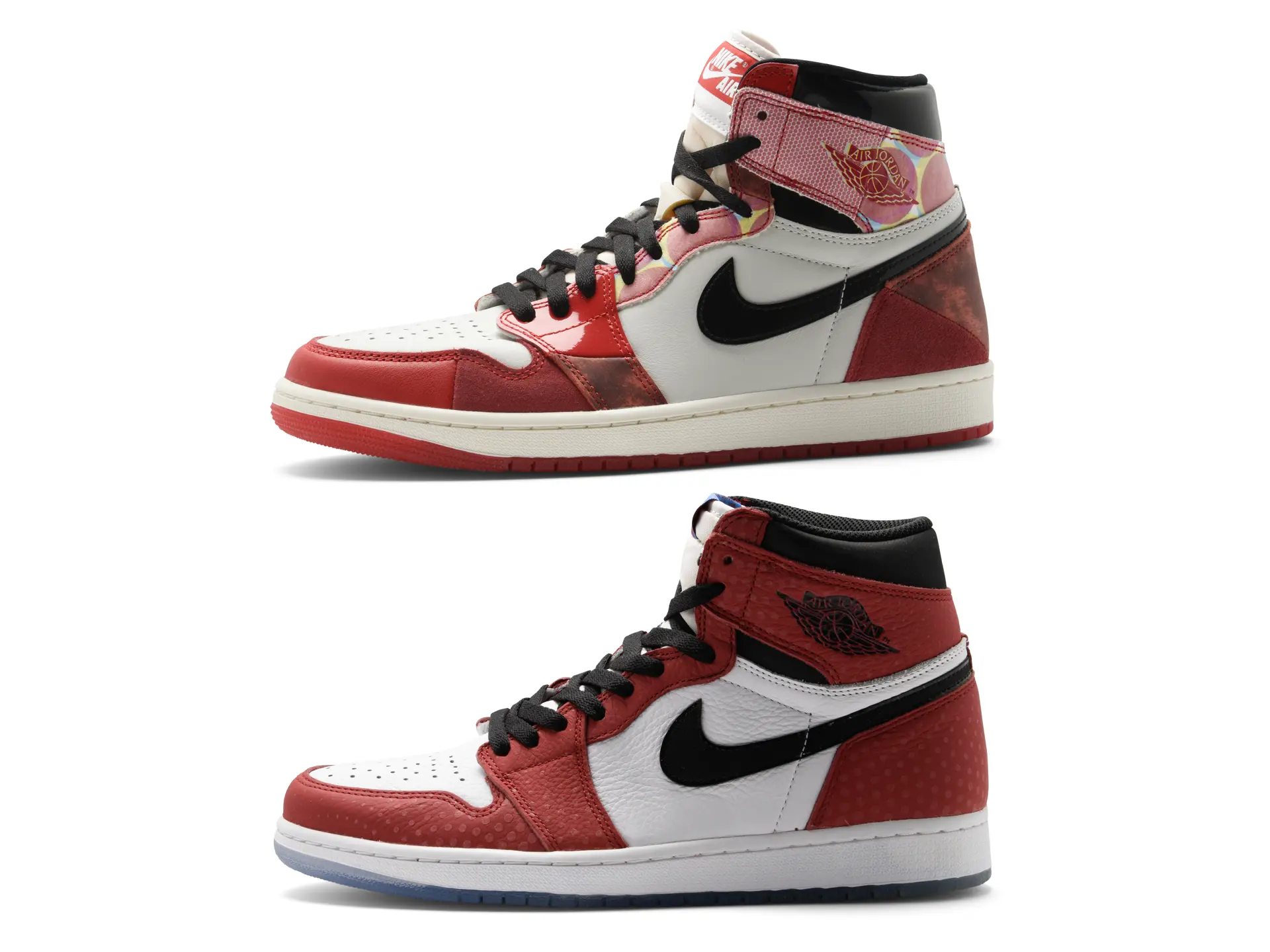 Set of Two | Nike Air Jordan 1 Retro High Spider-Man Origin Story ...