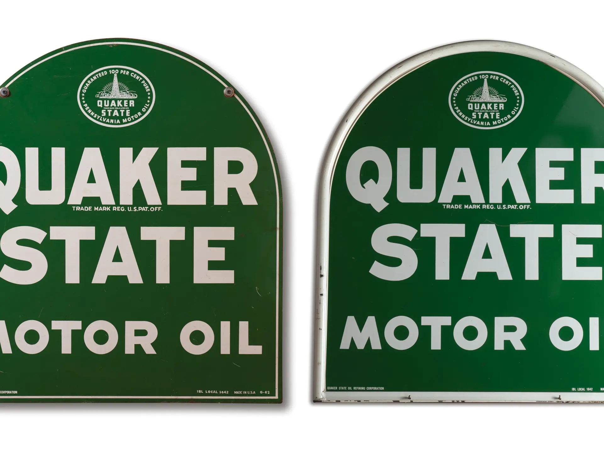 Two Quaker State Signs | The Dingman Collection 2012 | RM Sotheby's
