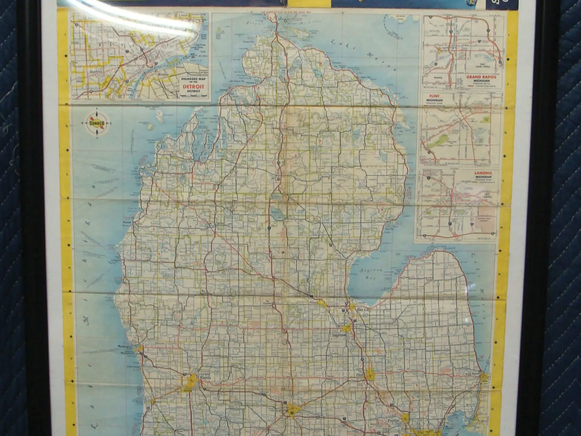 Original Sunoco Michigan Map1963-1964 | Auburn Spring 2014 | RM Sotheby's