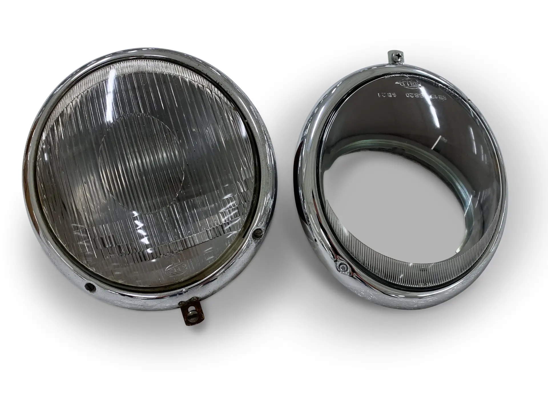 Two Hella Porsche 356 Headlamps | The White Collection | Online | RM ...