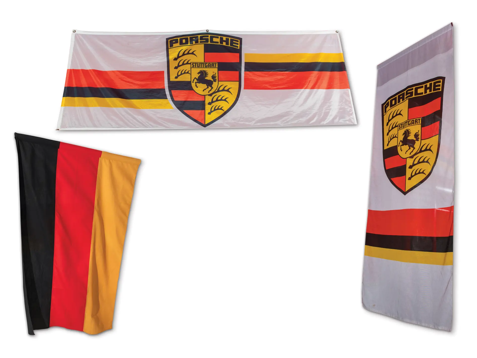 German Flag and Pair of Porsche Banners | The Taj Ma Garaj Collection ...
