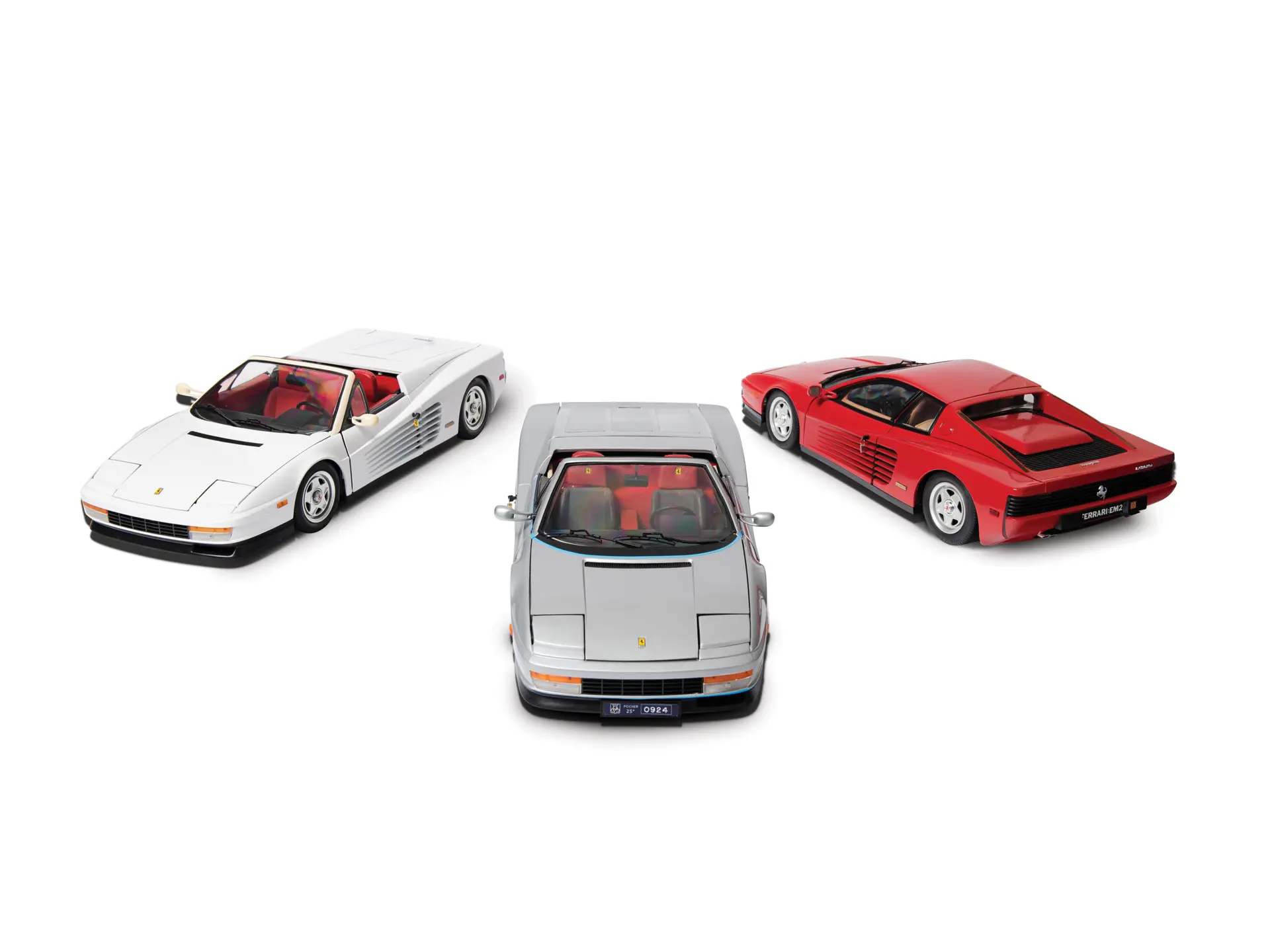 Three Ferrari Testarossa Models by Pocher | The Guyton Collection | RM ...