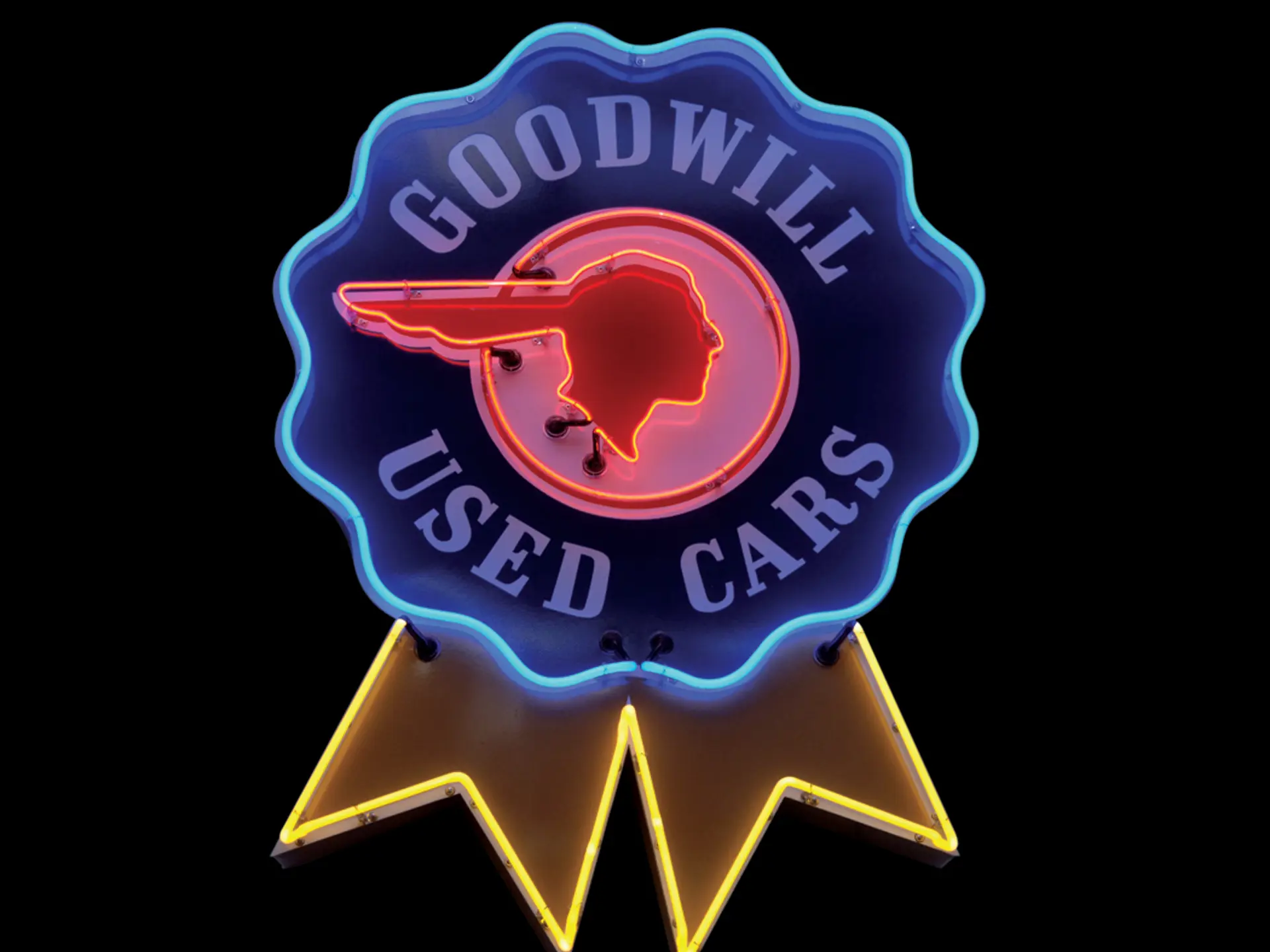 Goodwill Used Cars Neon Sign | The Wayne Davis Collection | RM Sotheby's