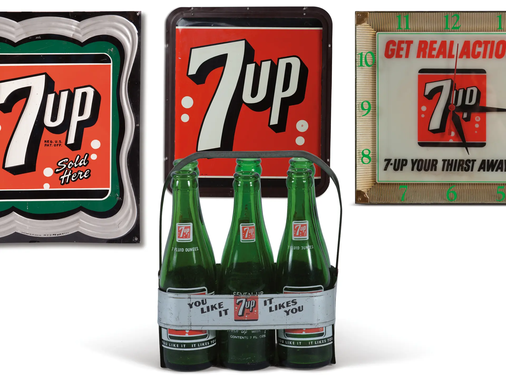 7Up Signs, Clock, & Bottles | The Dingman Collection 2012 | RM Sotheby's