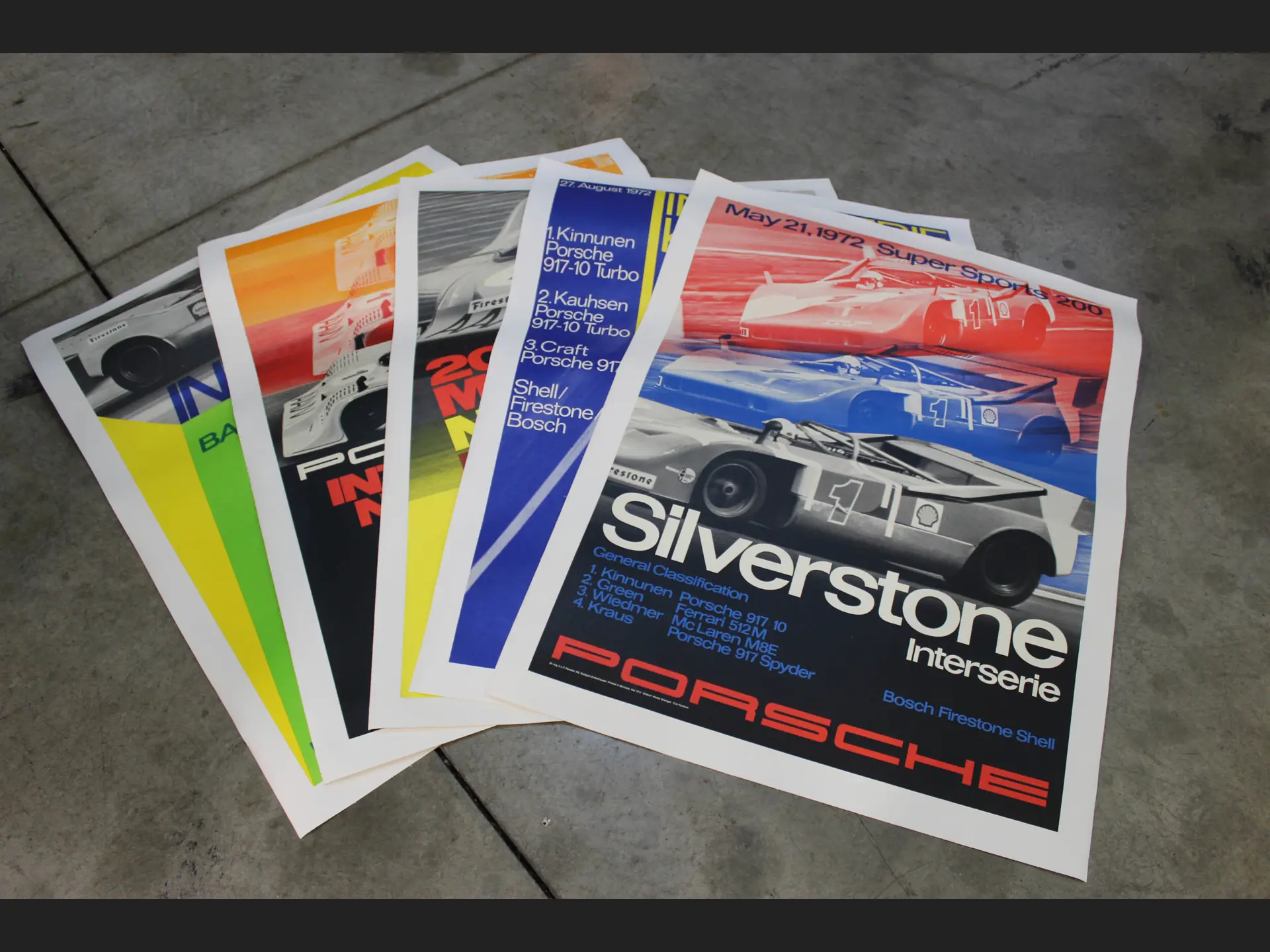 Five Porsche Posters, ca. Early-1970s | Open Roads, October 2021 | RM ...