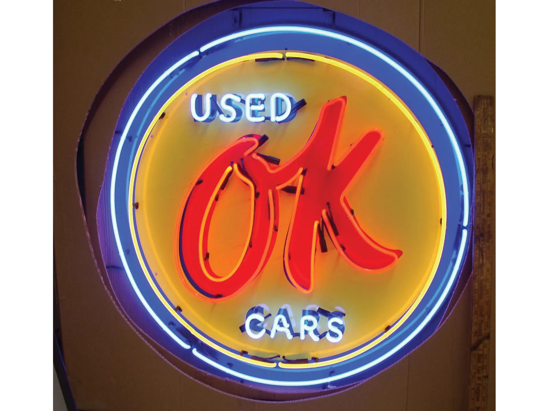 OK Used Cars Reproduction Neon Sign | Auburn Fall 2018 | RM Sotheby's