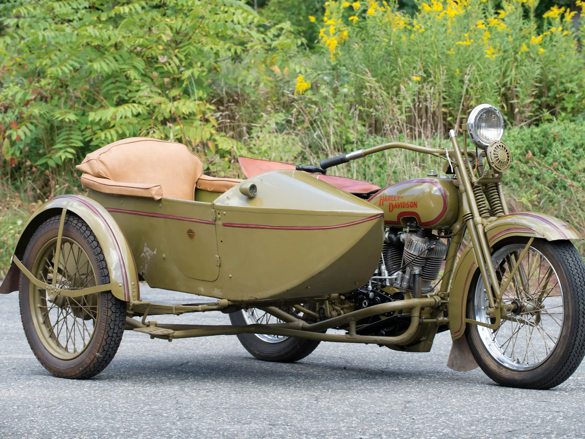 1925 Harley-Davidson Model JD with Sidecar | Hershey 2012 | RM Sotheby's