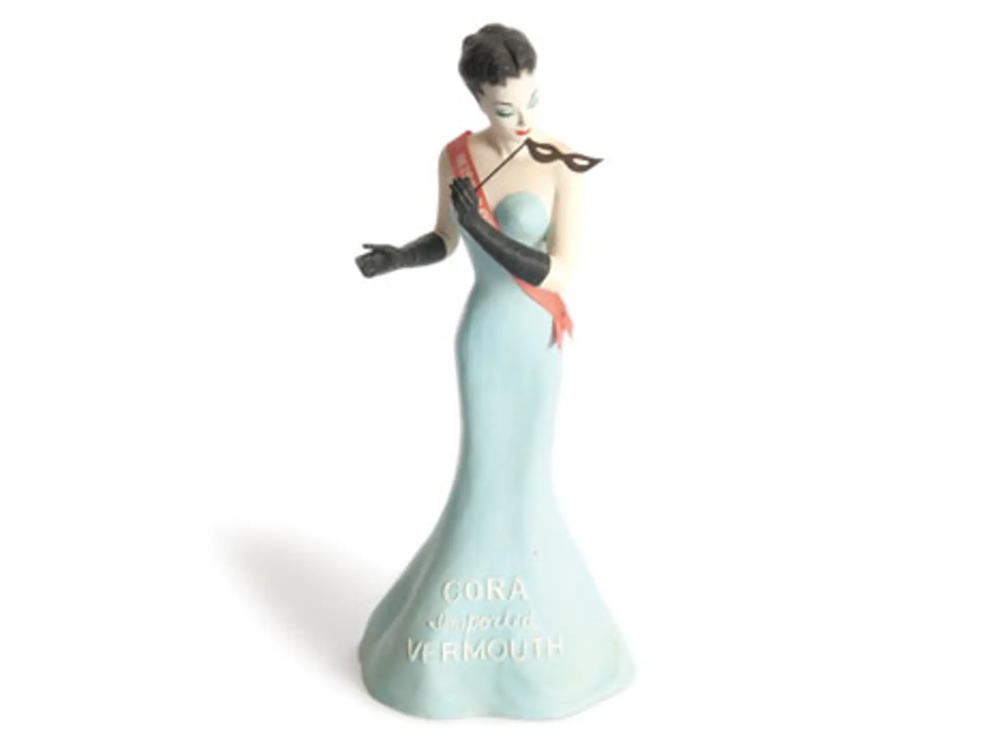 "Miss Cora" Elegant Bar Top Mannequin for Cora Imported Vermouth. (4" X ...