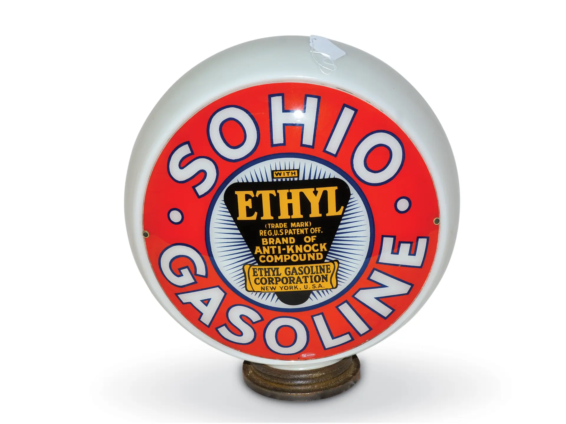 Sohio Gasoline with Ethyl Logo Single Globe Lens | Auburn Spring 2019 ...