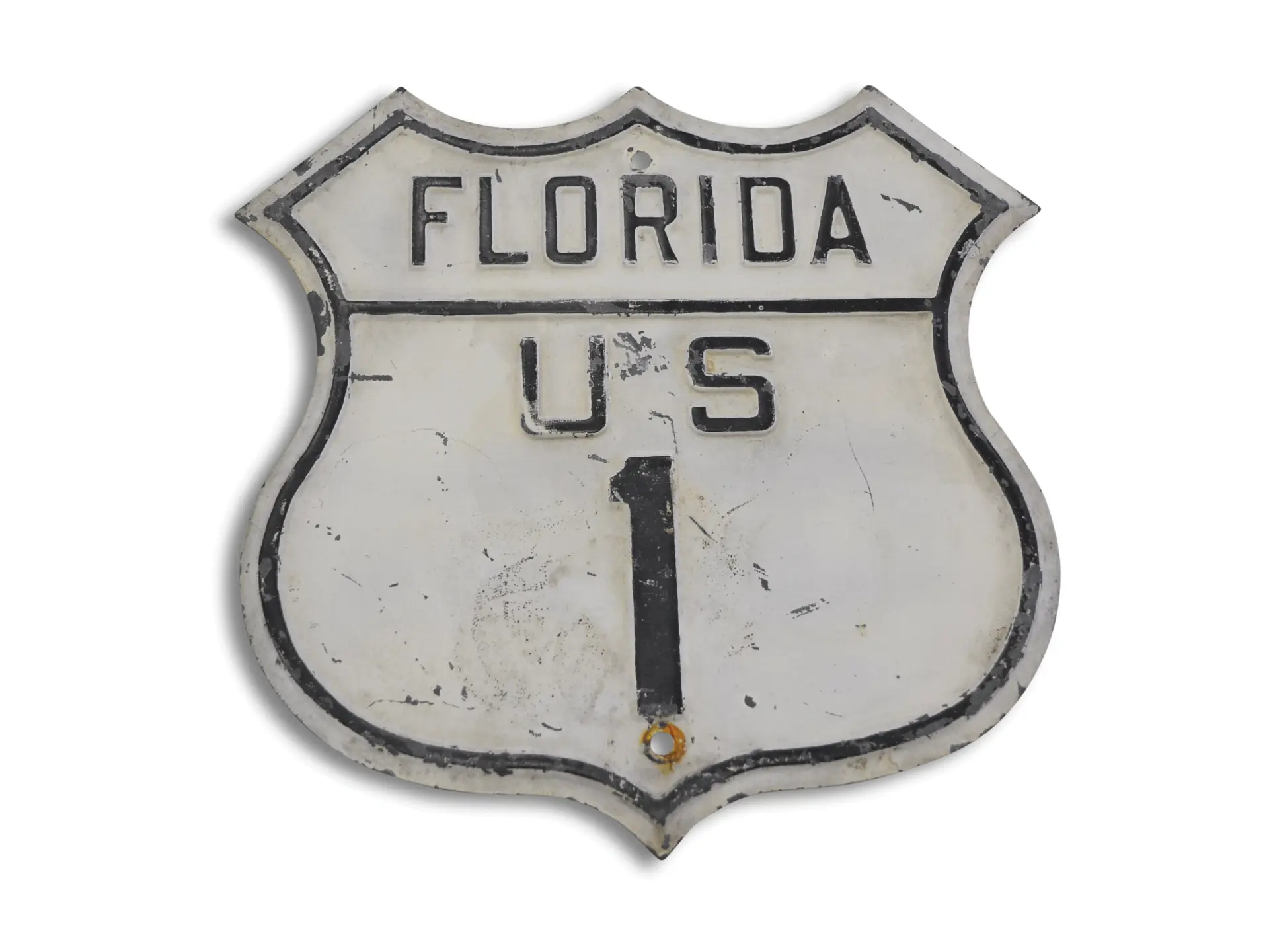 Florida U.S. Route 1 Shield Tin Sign | Auburn Fall 2019 | RM Sotheby's
