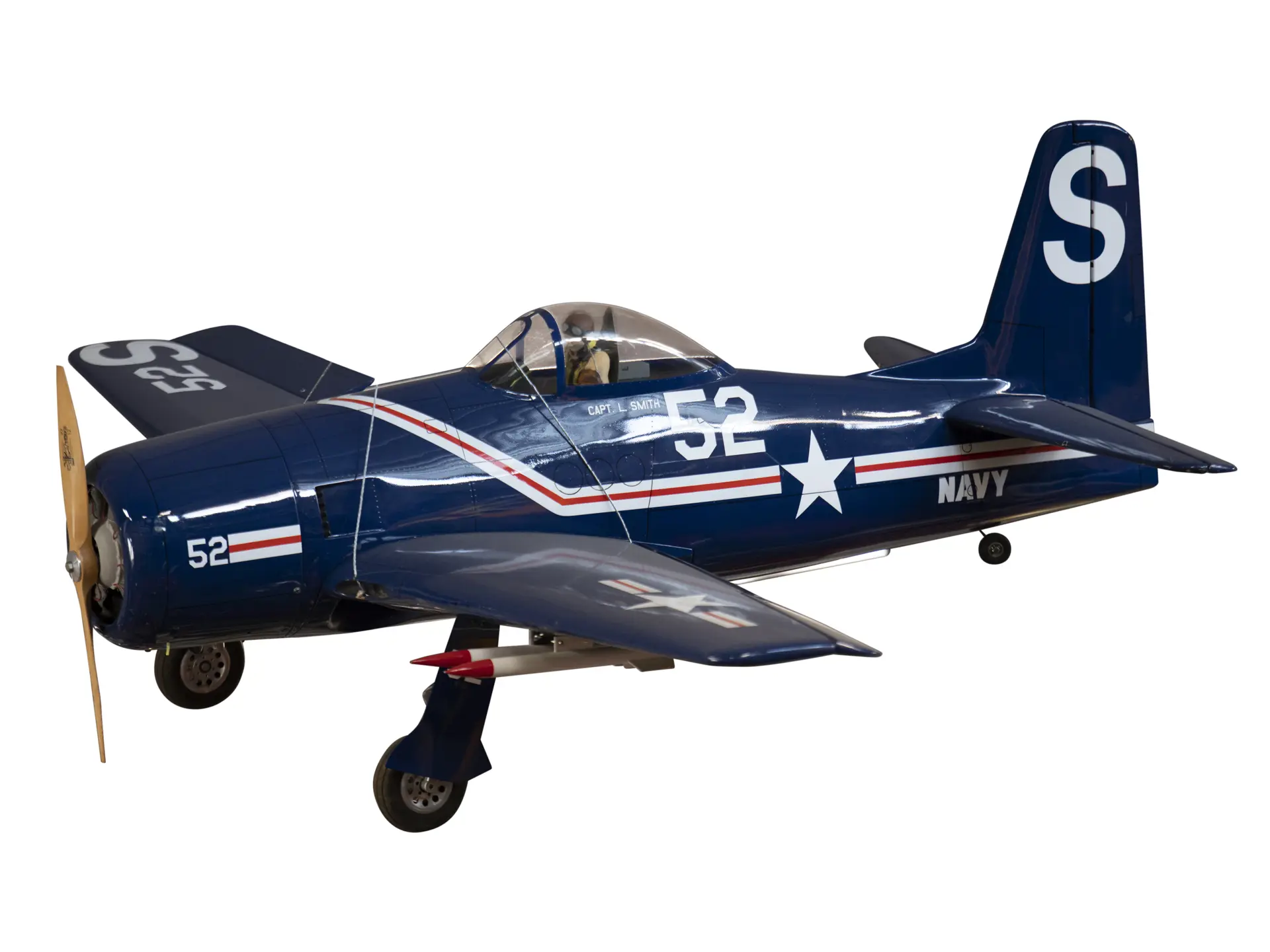 U.S. Navy Grumman F8F Bearcat "Capt. L. Smith" Model Airplane | Gene ...