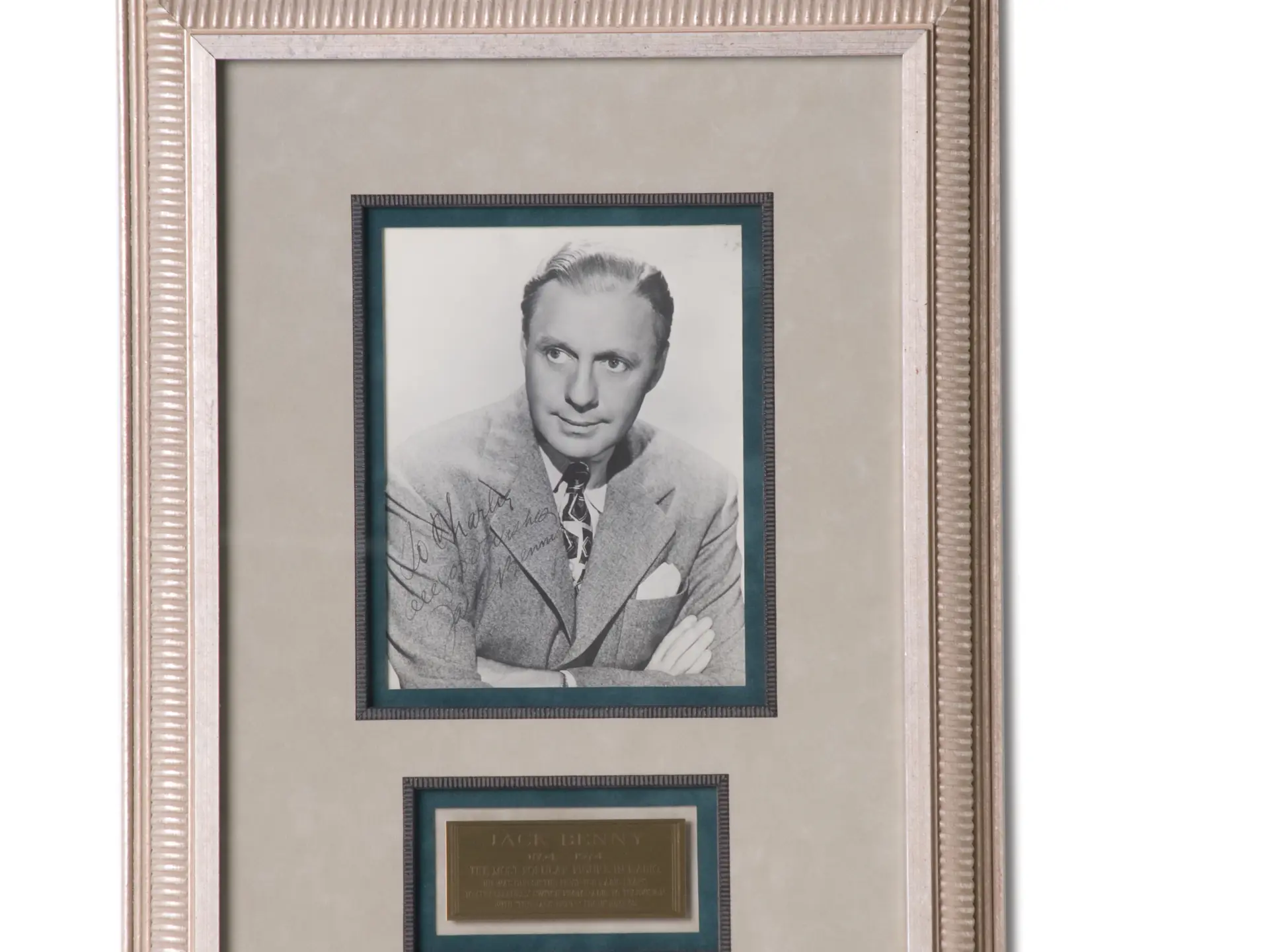 Jack Benny Autographed Photo | The Astor Collection | RM Sotheby's