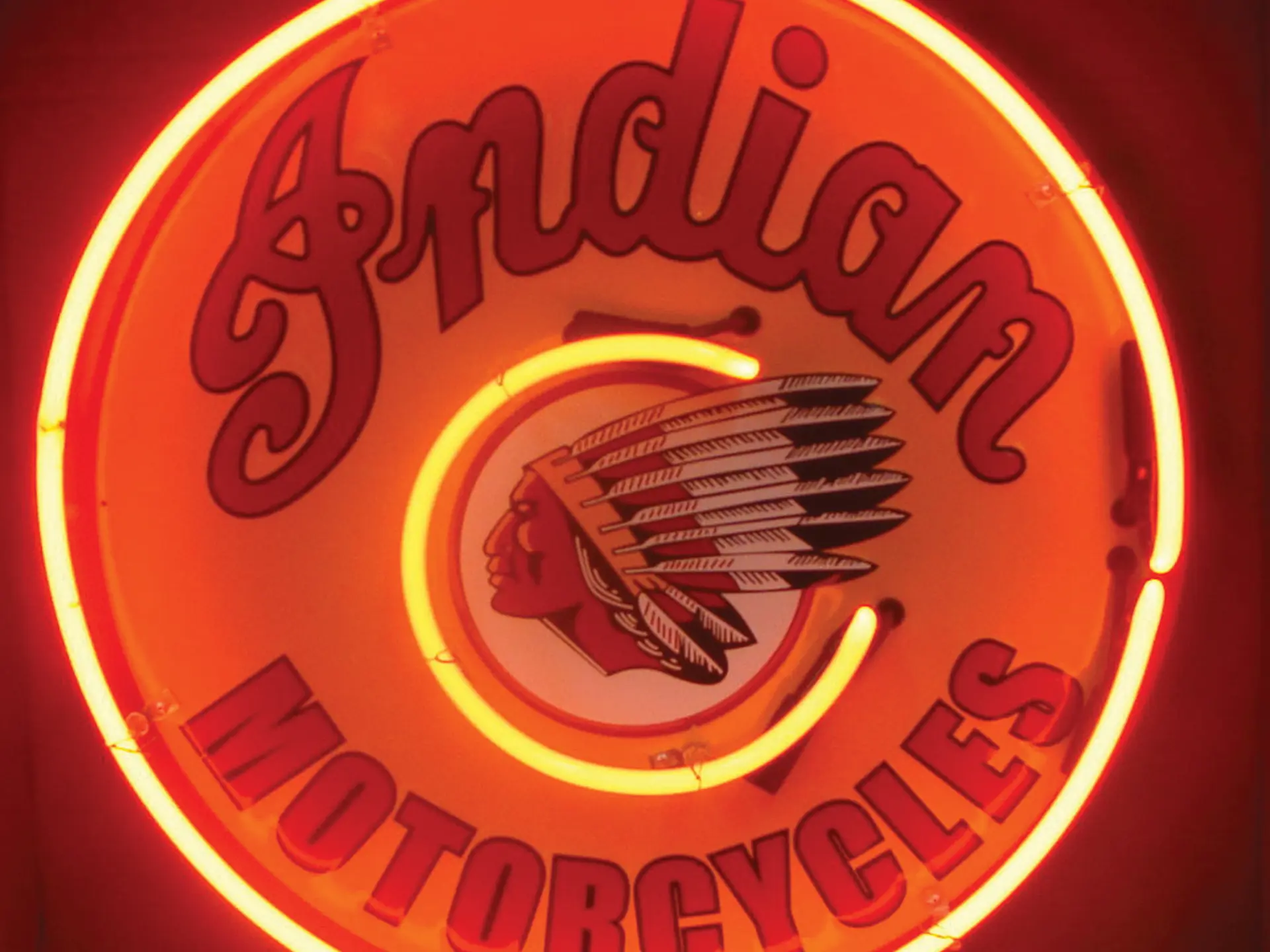 Indian Motorcycles Neon Sign | Auburn Fall 2011 | RM Sotheby's