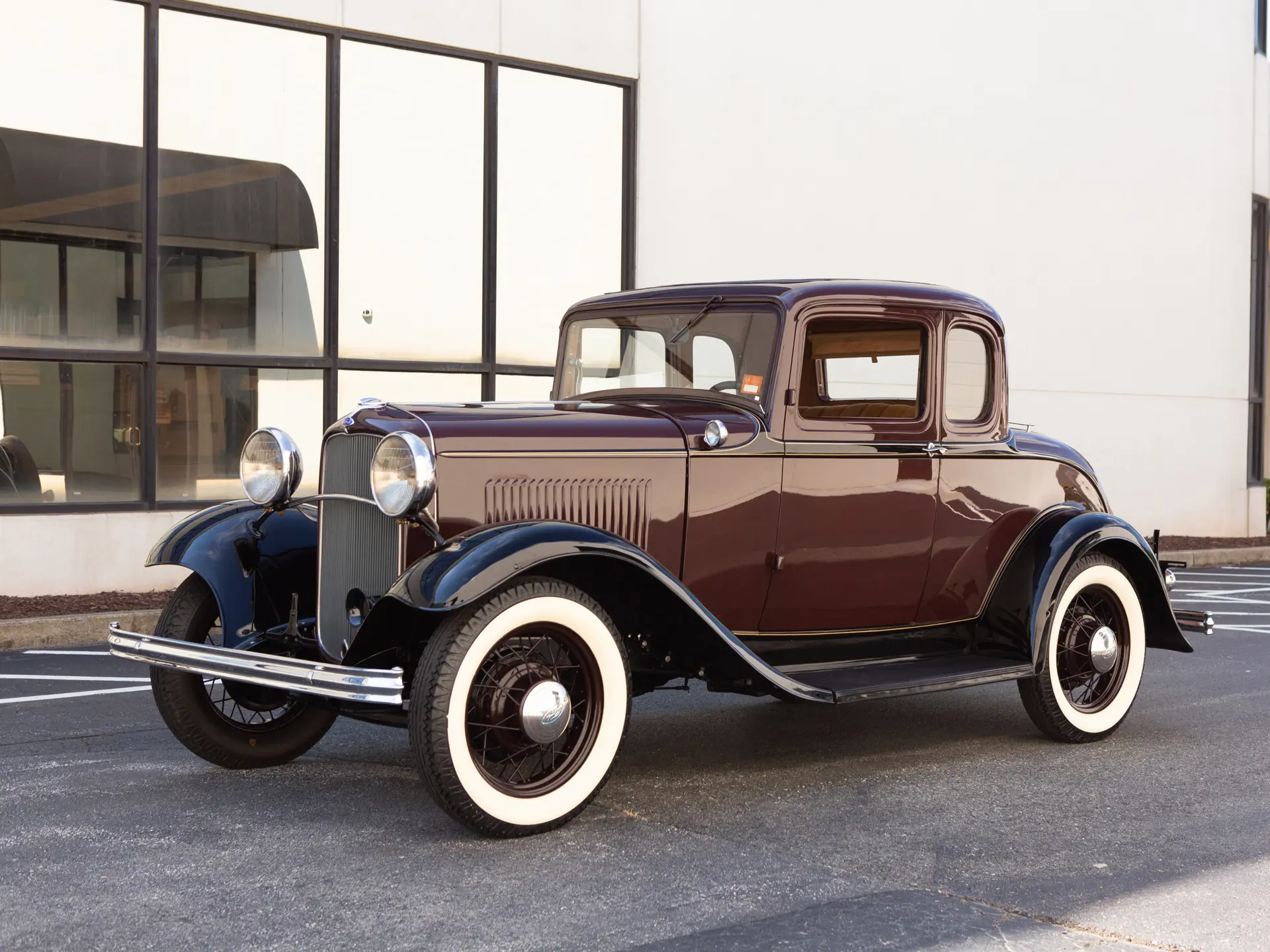 1932 Ford Model B DeLuxe Five-Window Coupe | Hershey 2021 | RM Sotheby's