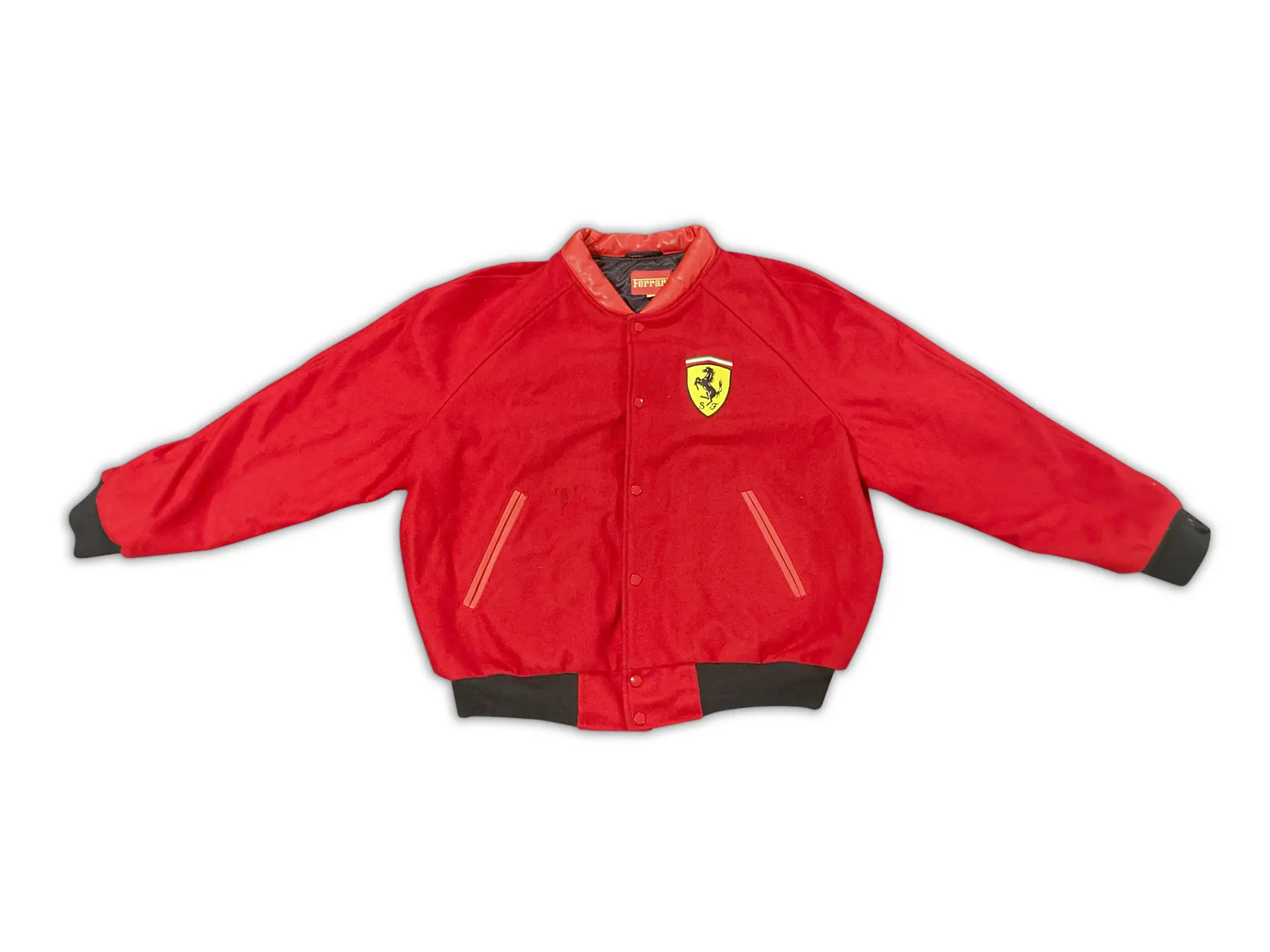 Ferrari Red Wool Varsity Jacket | The Cohen Collection | RM Sotheby's