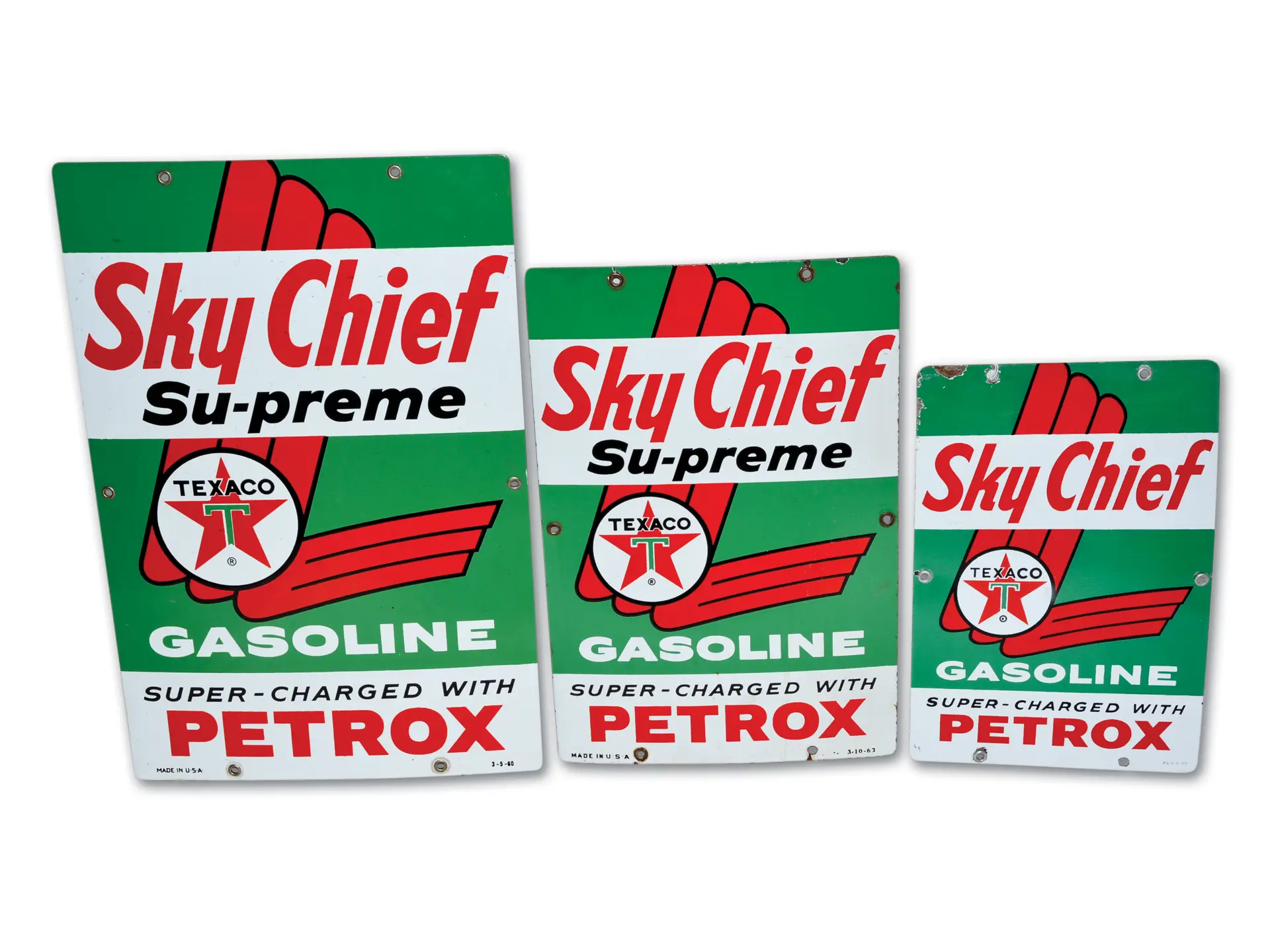 Three Texaco Sky Chief Signs | Auburn Spring 2019 | RM Sotheby's