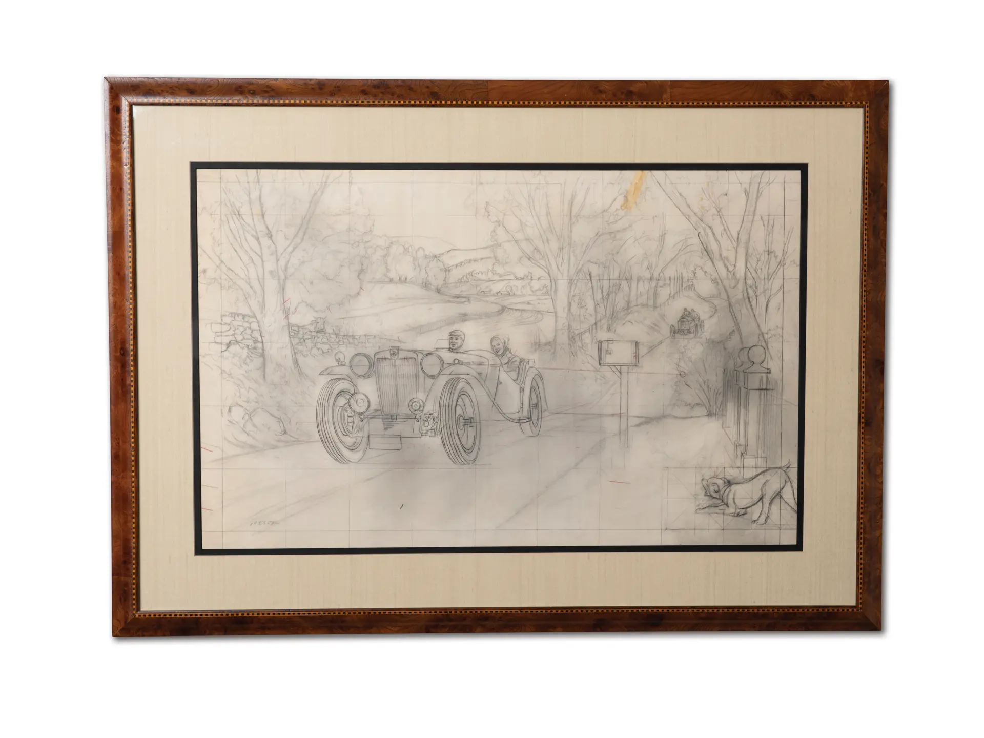 Preliminary Line Drawing by Peter Helck | The Guyton Collection | RM ...