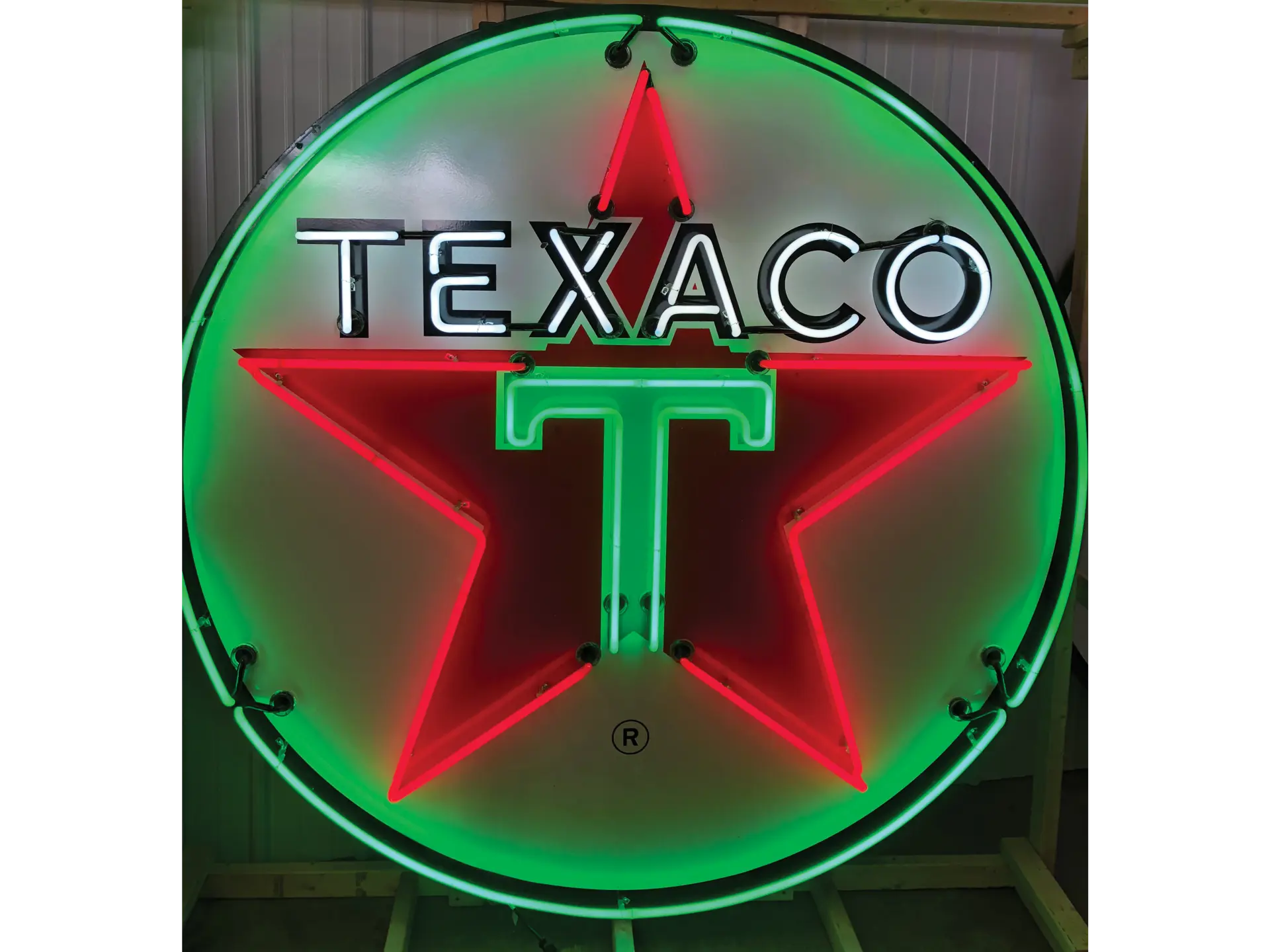 Texaco Star Original Neon Porcelain Sign | Auburn Fall 2018 | RM Sotheby's