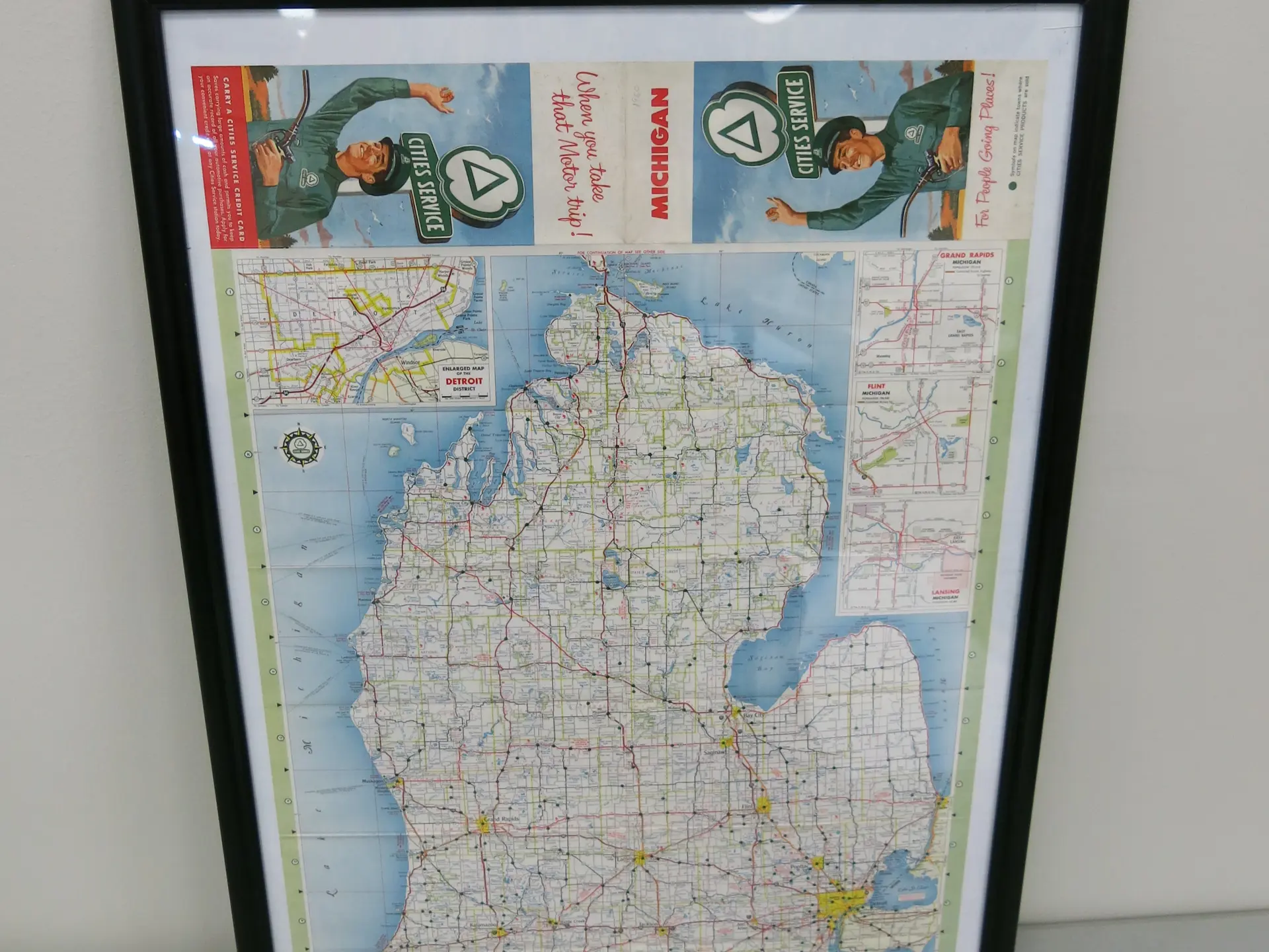 Michigan Cities Service Map 1960's | Auburn Spring 2014 | RM Sotheby's