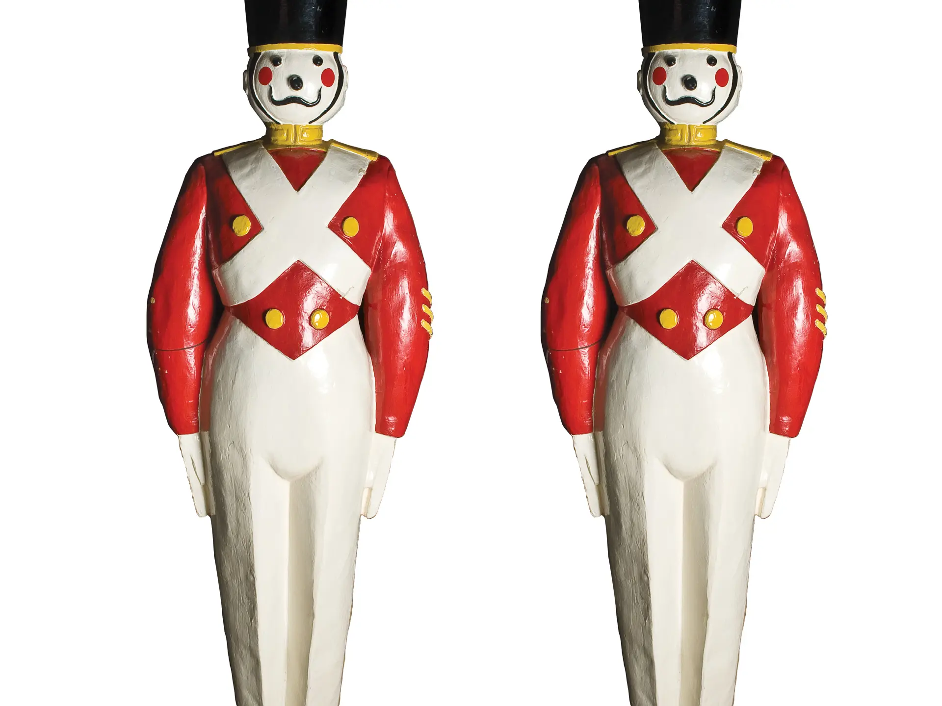 Amusing Pair of Monumental Painted Fiberglass Fairytale "Nutcracker ...