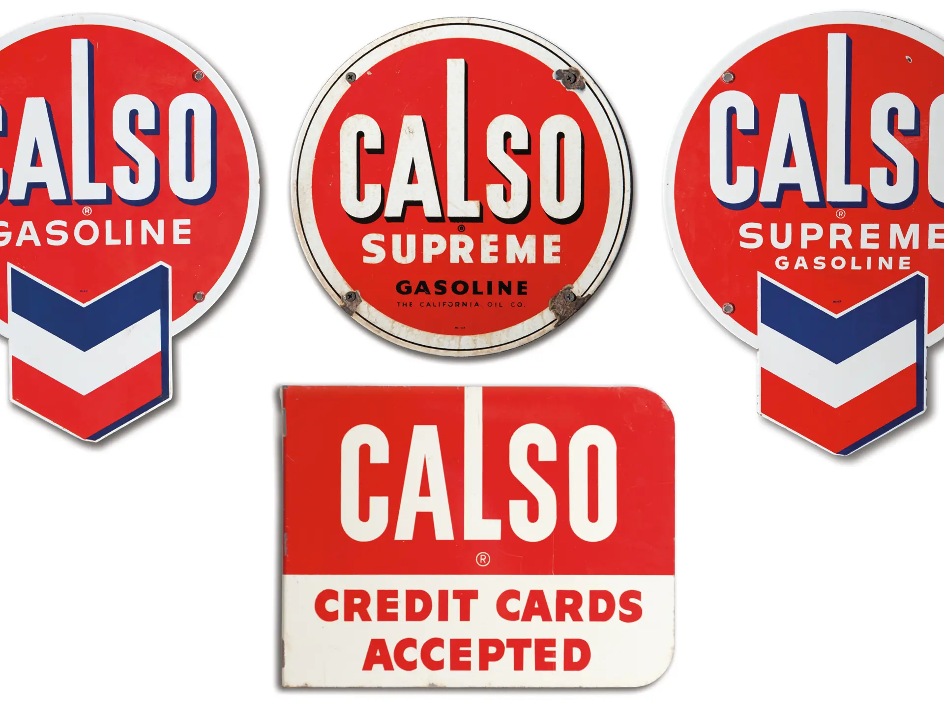 Four Calso Gas Signs | The Dingman Collection 2012 | RM Sotheby's