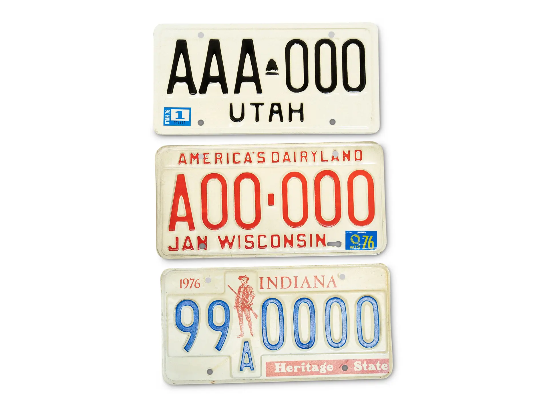 Three Specialty License Plates | THE MITOSINKA COLLECTION | RM Sotheby's