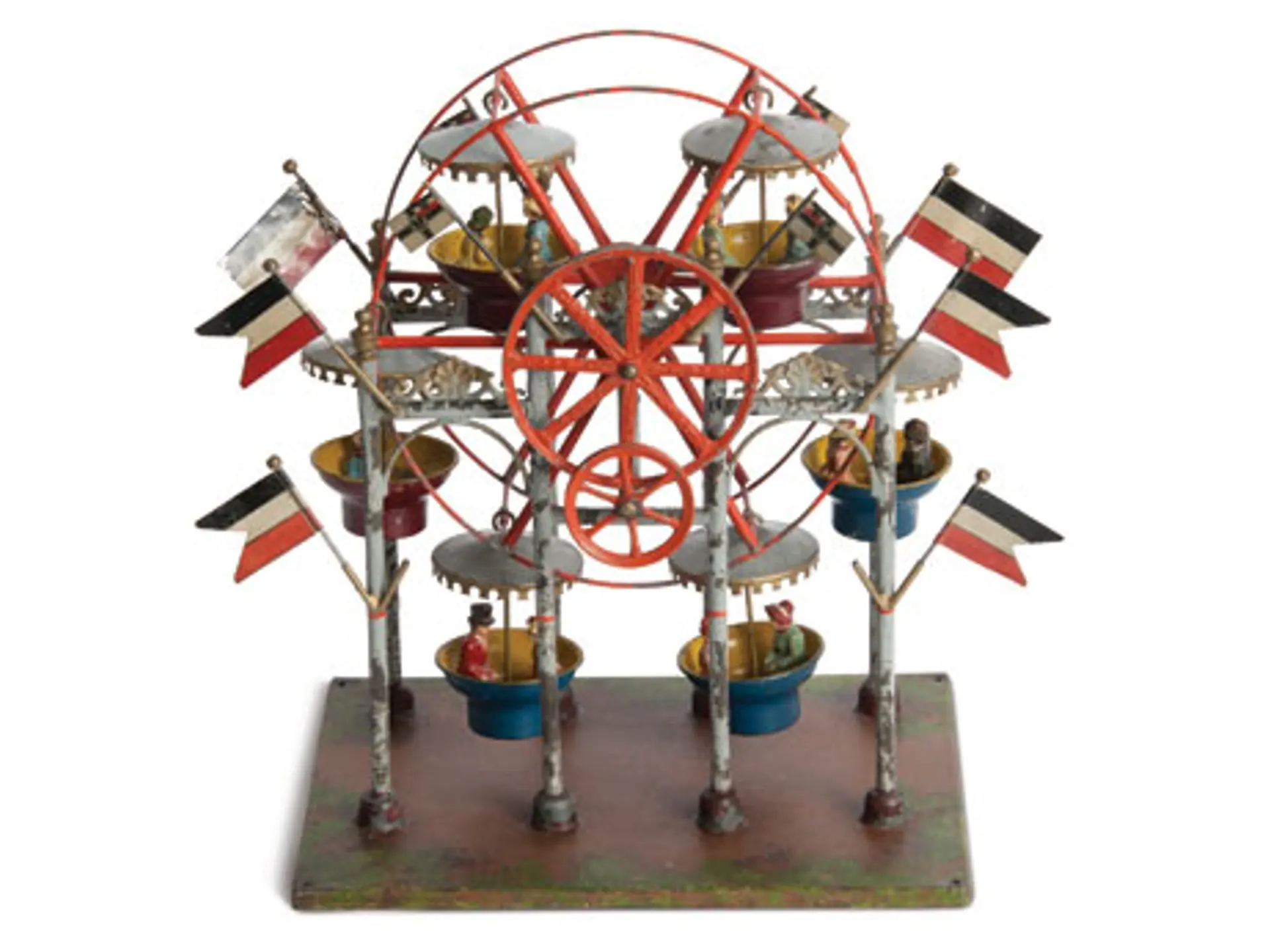 Turn-of-the-Century Steam Driven Extremely Rare Ferris Wheel (11" X 11 ...