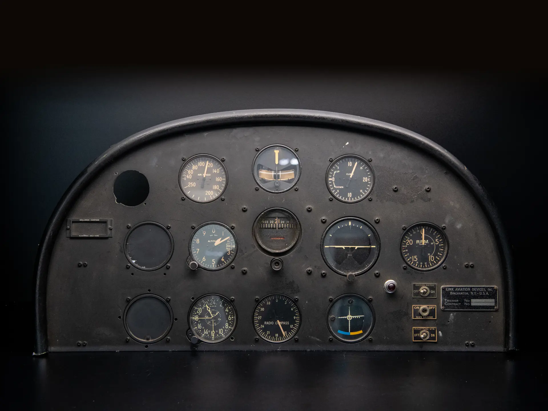 Vintage Airplane Training Instrument Panel | Dare to Dream | Online ...