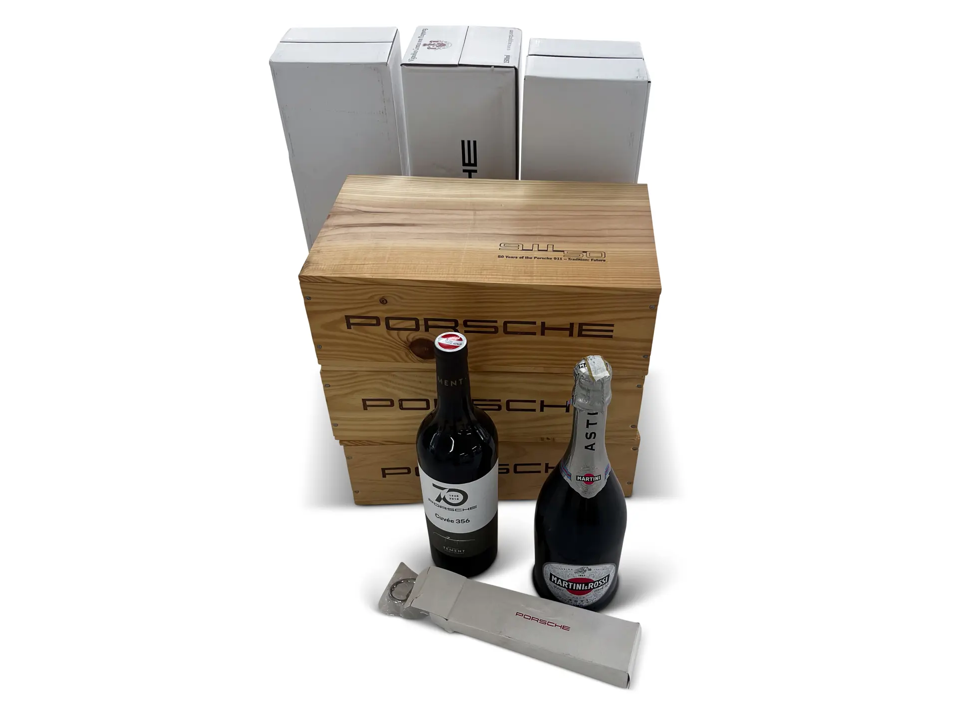 Porsche Wine and Wine Opener | The White Collection | Online | RM Sotheby's