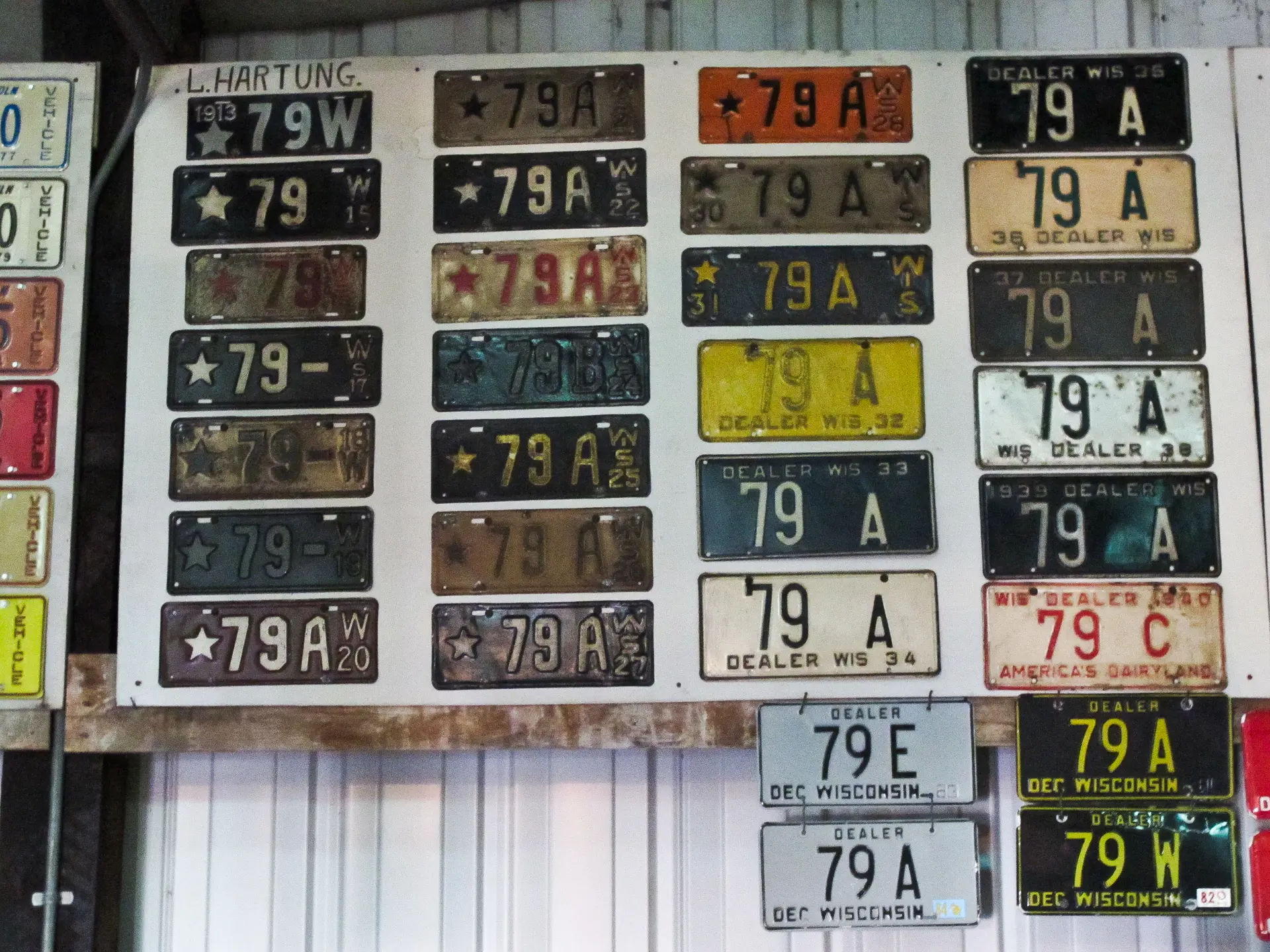 Lot of Wisconsin 2-digit Dealer Plates - 1913-1984 | The Lee Roy ...