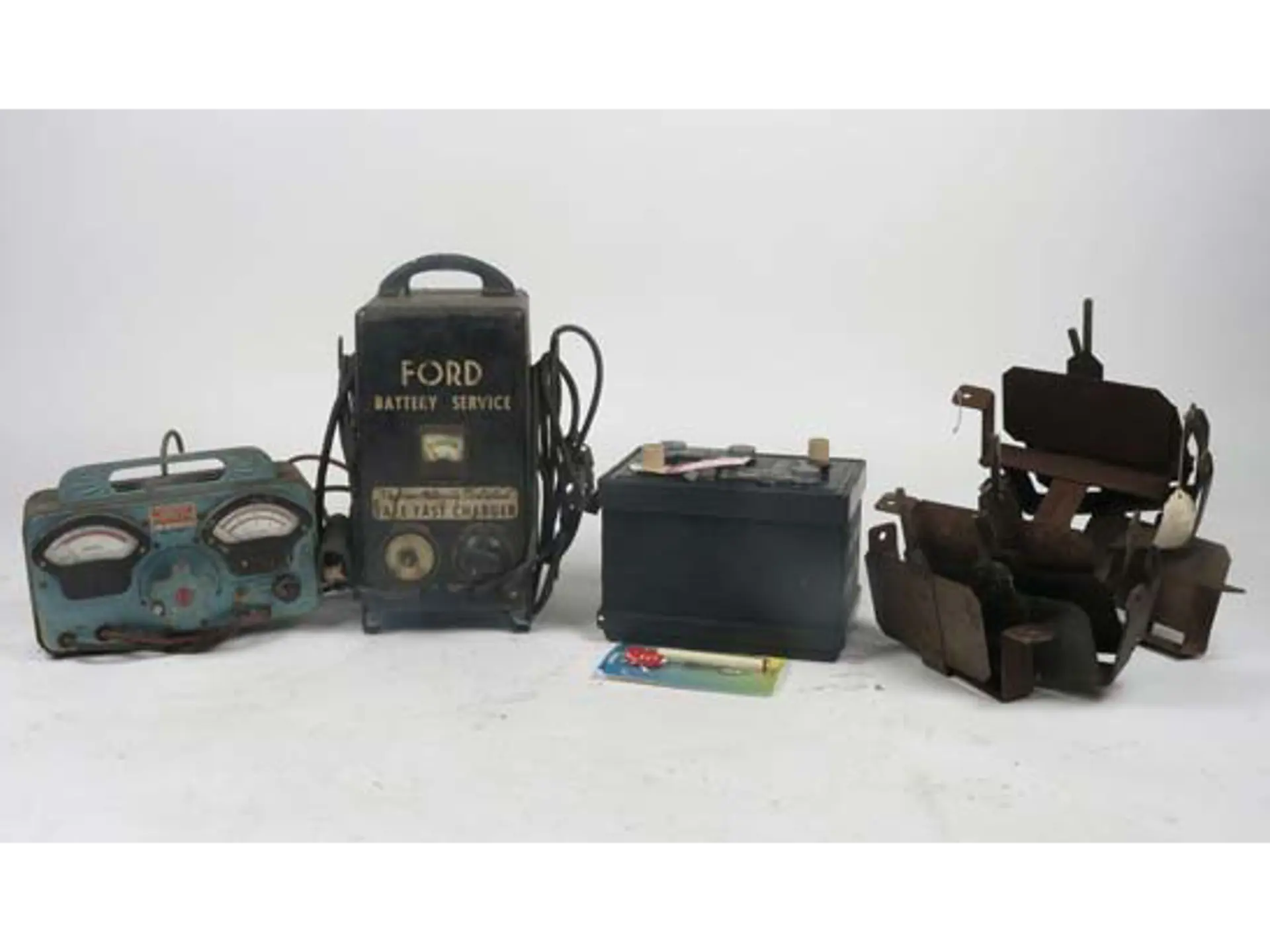 1933 - 1934 Ford battery trays (4), reproduction Ford Script battery ...