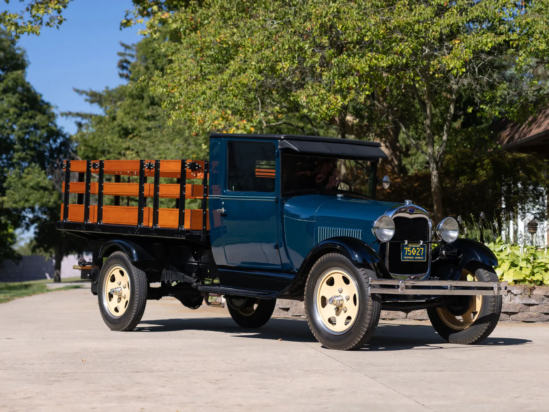 1929 Ford Model AA Stake-Bed Truck | Hershey 2022 | RM Sotheby's