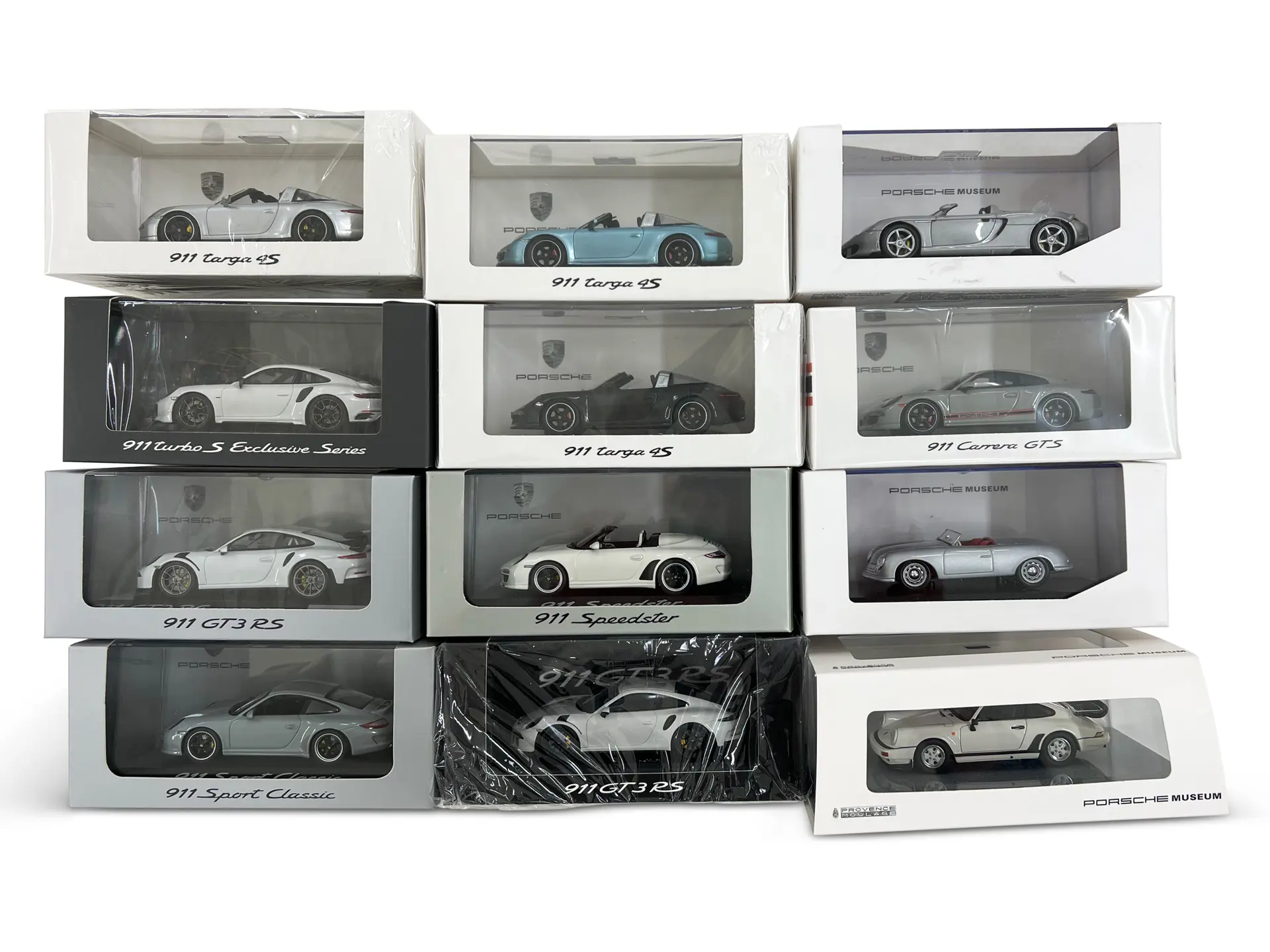 Twelve Porsche 1:43 Scale Models | The White Collection | Online | RM ...
