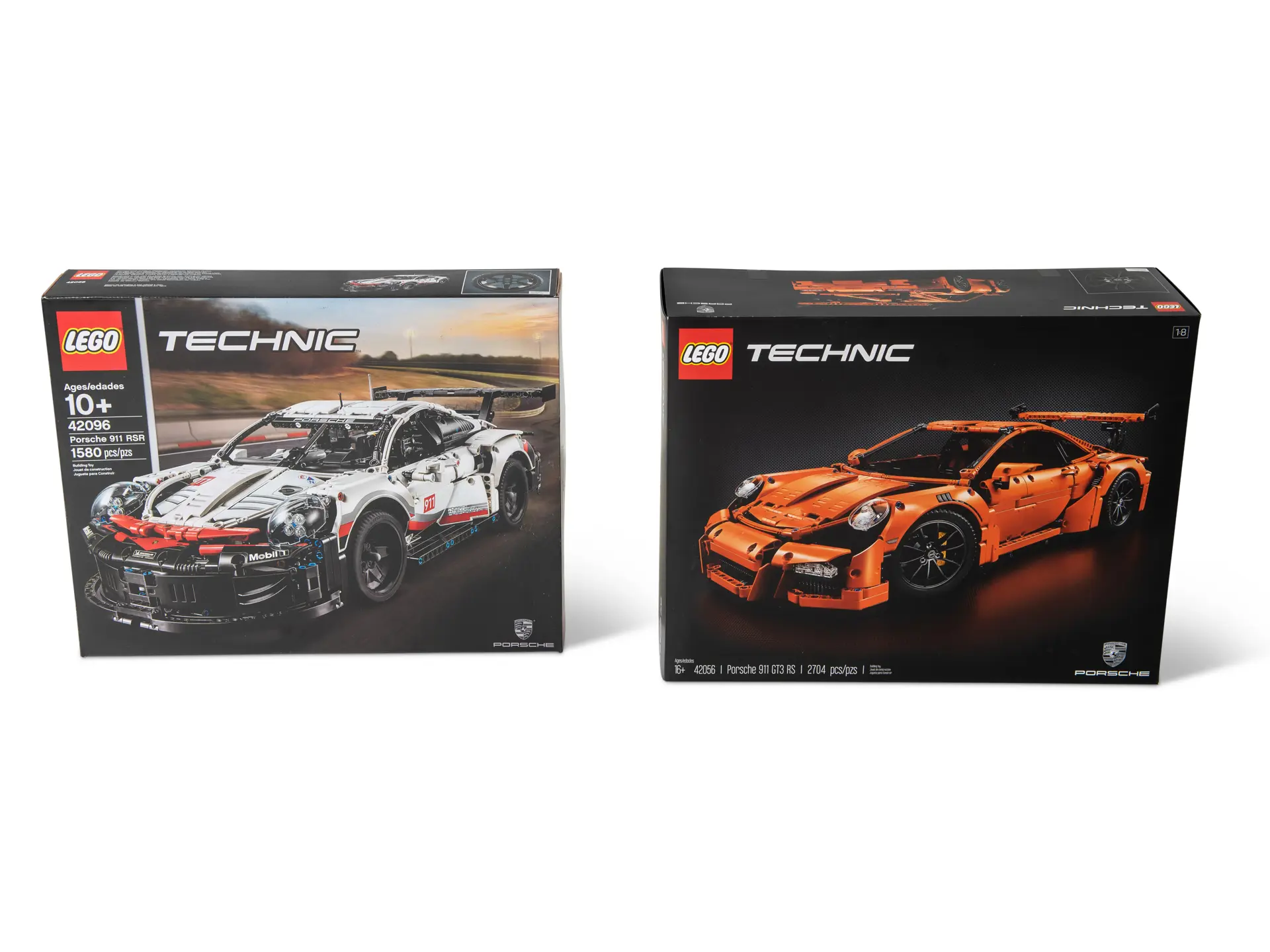 Lego Technic Porsche 911 GT3 RS and 911 RSR Kits | The White Collection ...