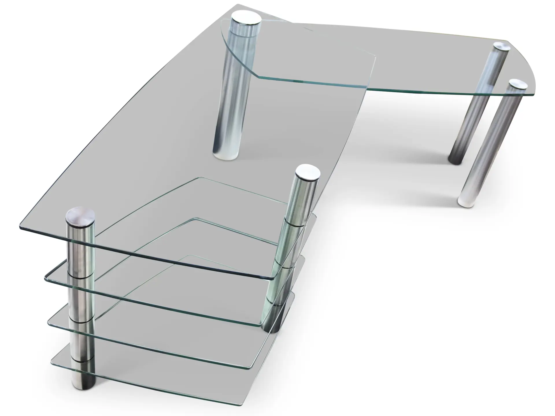 Modern Glass Top Office Desk | Gene Ponder Collection | RM Sotheby's