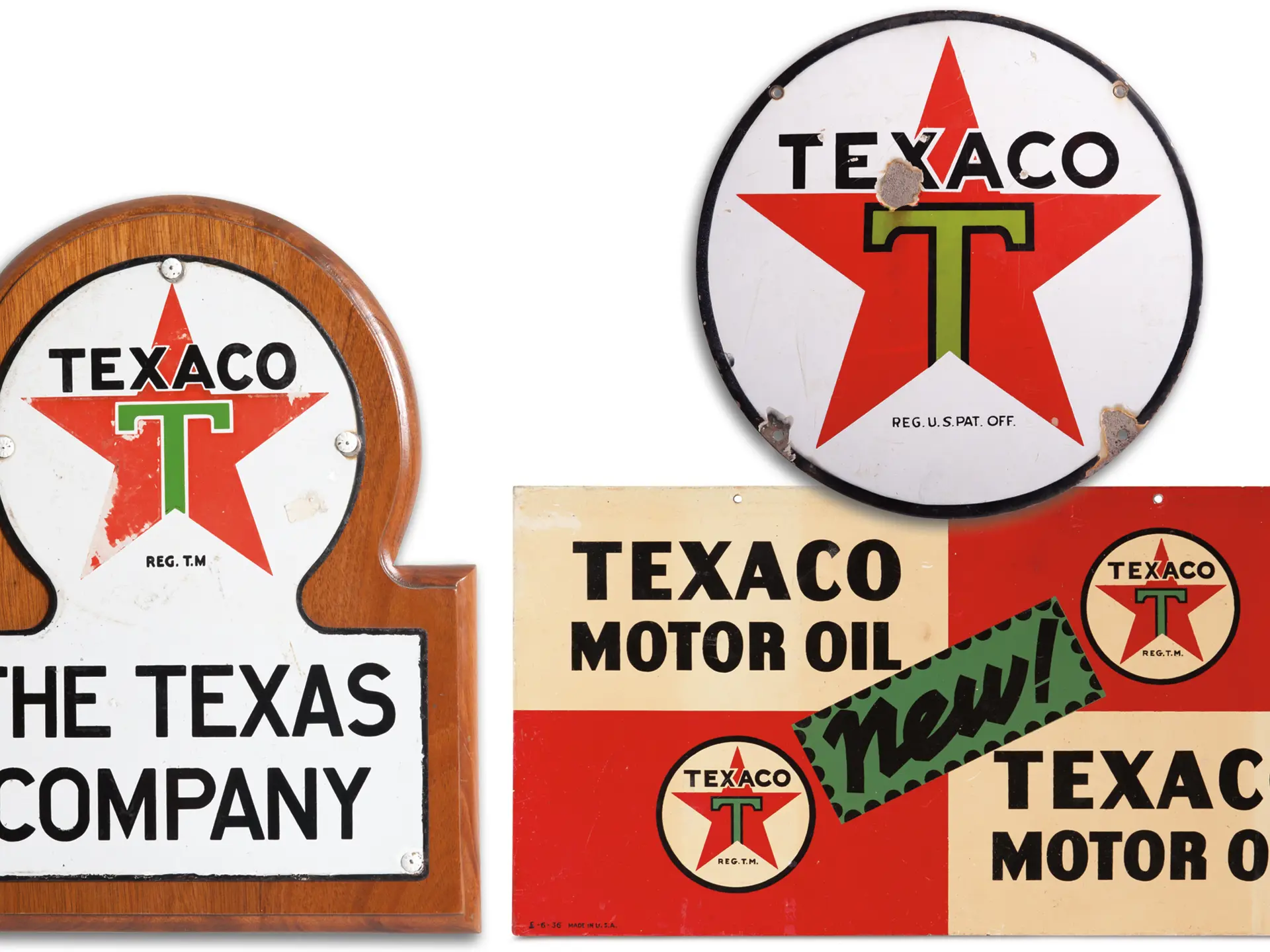 Three Texaco Signs | The Dingman Collection 2012 | RM Sotheby's