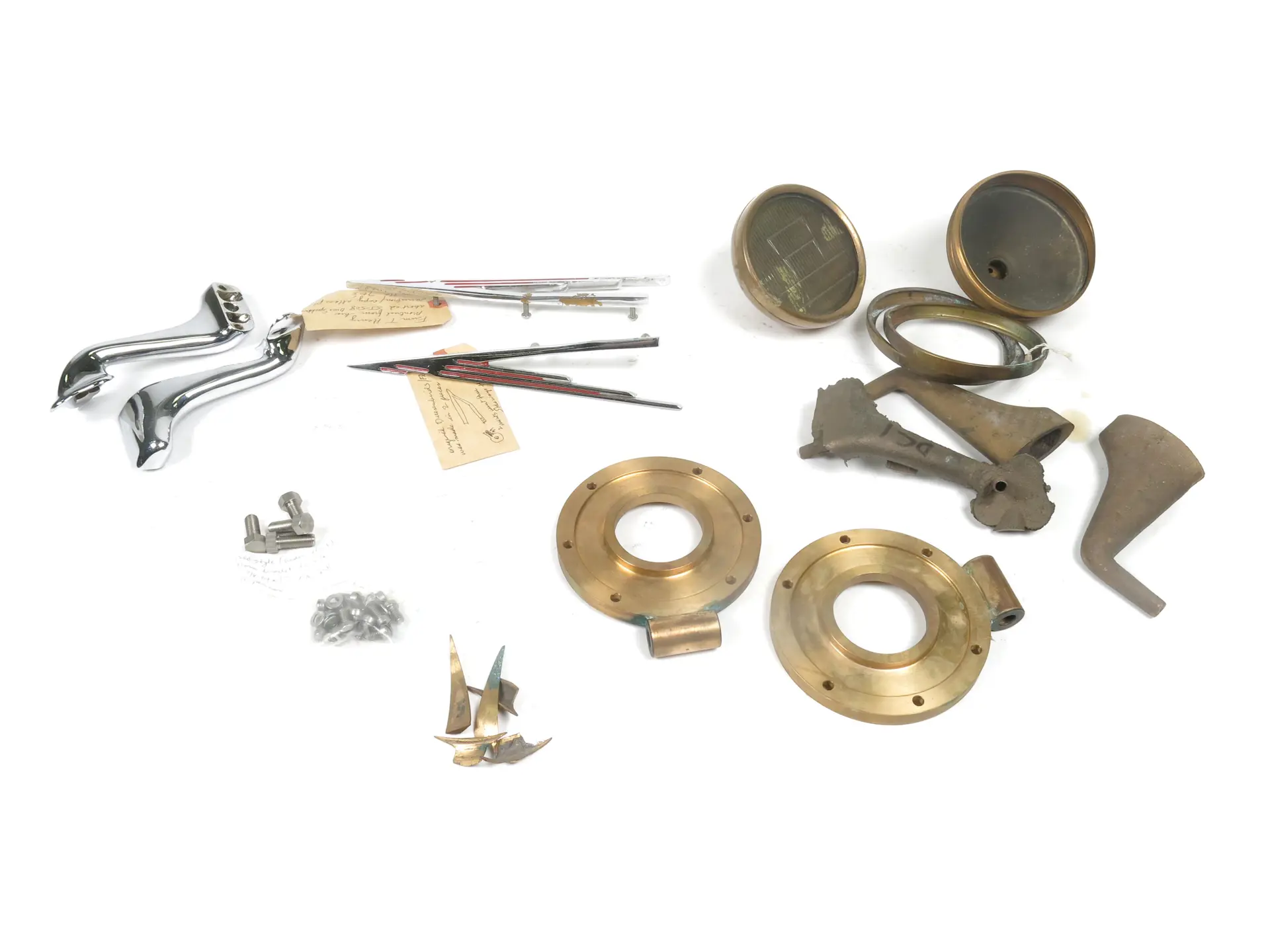 (1) Box All Reproductions Duesenberg Speedster Body Emblems Cowl Light ...