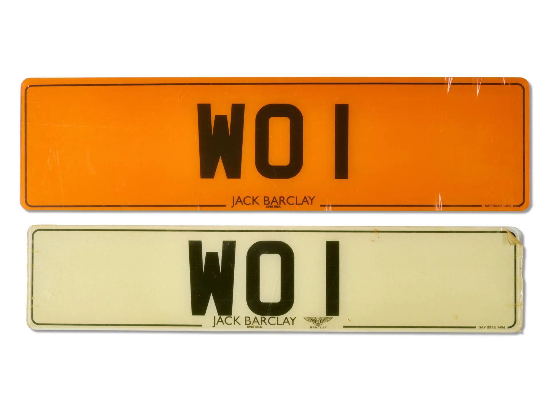 'WO 1' Registration Plate | London 2024 | RM Sotheby's