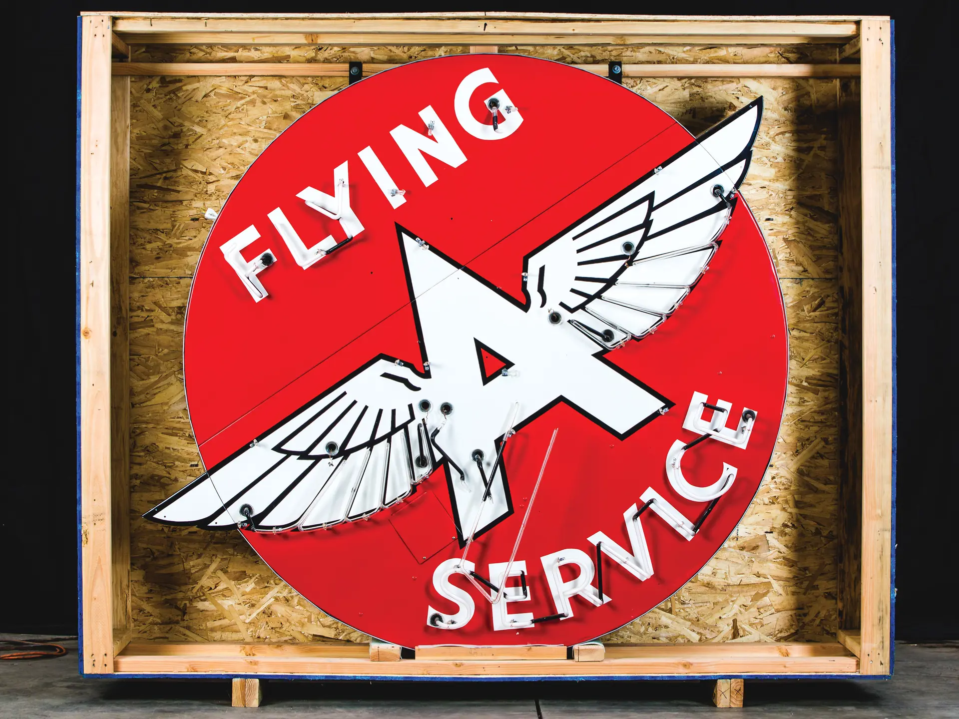 Large Flying A Service Neon Sign | Auburn Spring 2019 | RM Sotheby's