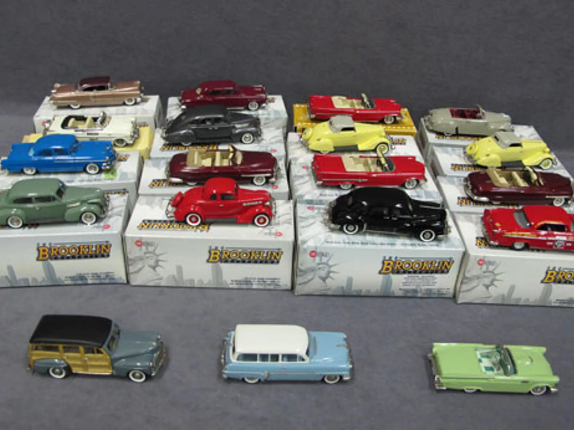 Nineteen (19) 1/43 Scale Assorted Brooklin Model Cars Including Sixteen ...
