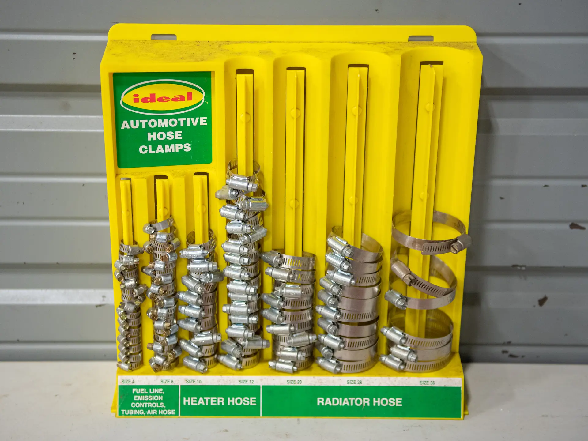 Weathered Fuel lines Displays with Ideal Hose Clamp Display | Auburn ...