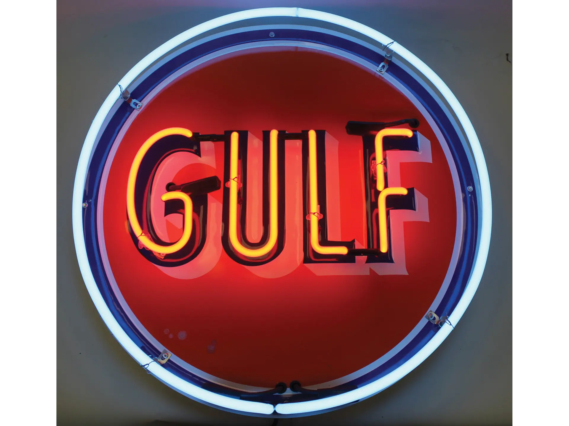 Gulf Reproduction Neon Sign | Auburn Fall 2018 | RM Sotheby's