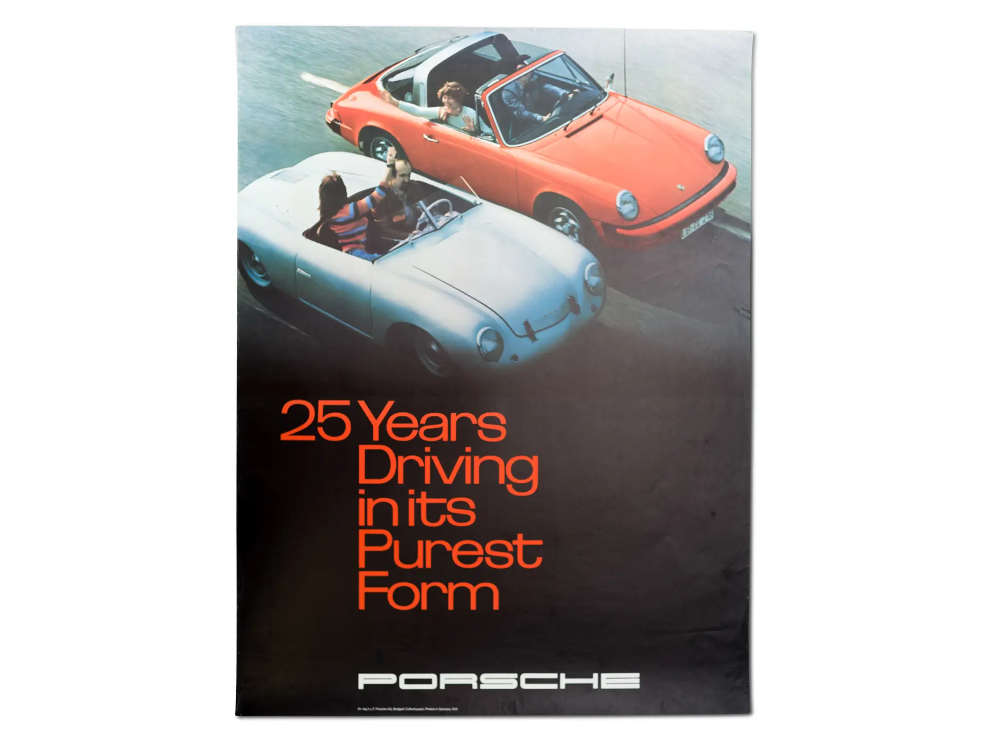 "25 Years Driving in its Purest Form" Porsche Advertising Poster | The ...