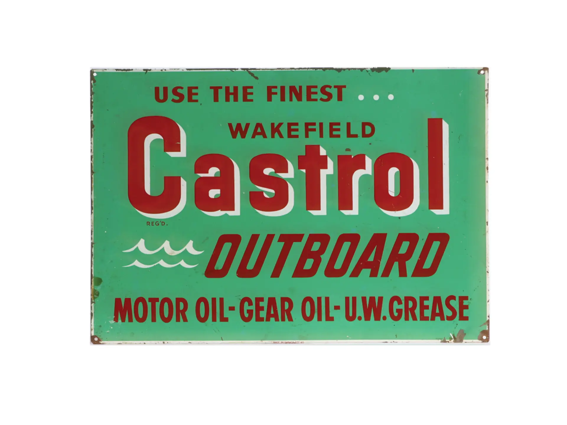 CASTROL SIGN | Private Collection of Tom & Marlene Stackhouse | RM ...