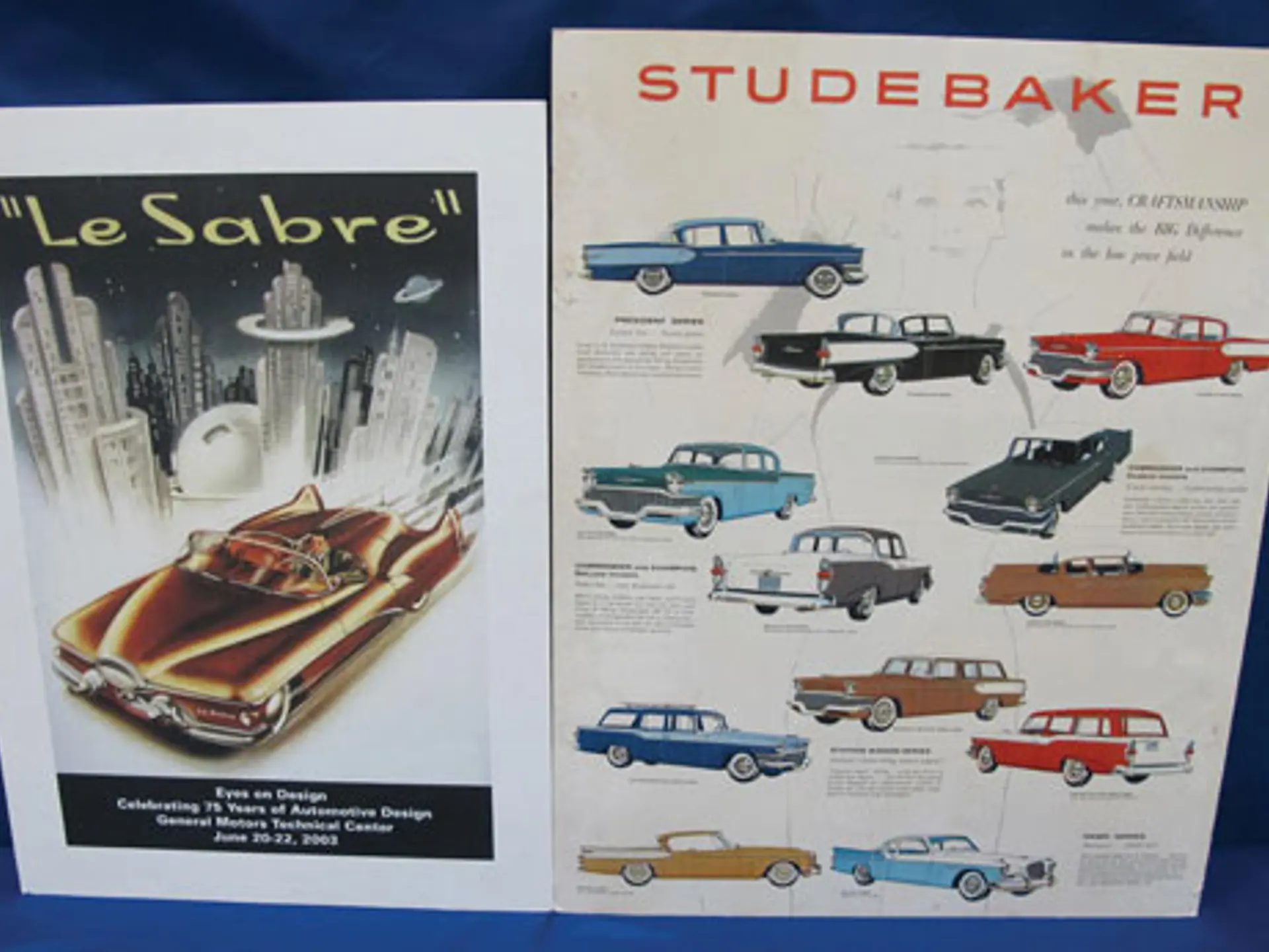 1956 Studebaker Poster, Buick LeSabre Poster | Auburn Fall 2012 | RM ...