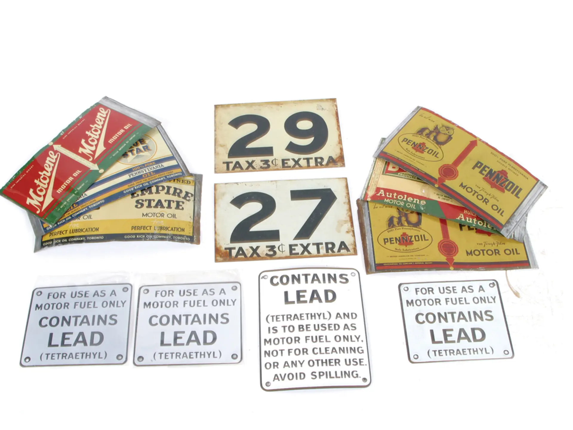 GAS PUMP SIGNS | Private Collection of Tom & Marlene Stackhouse | RM ...