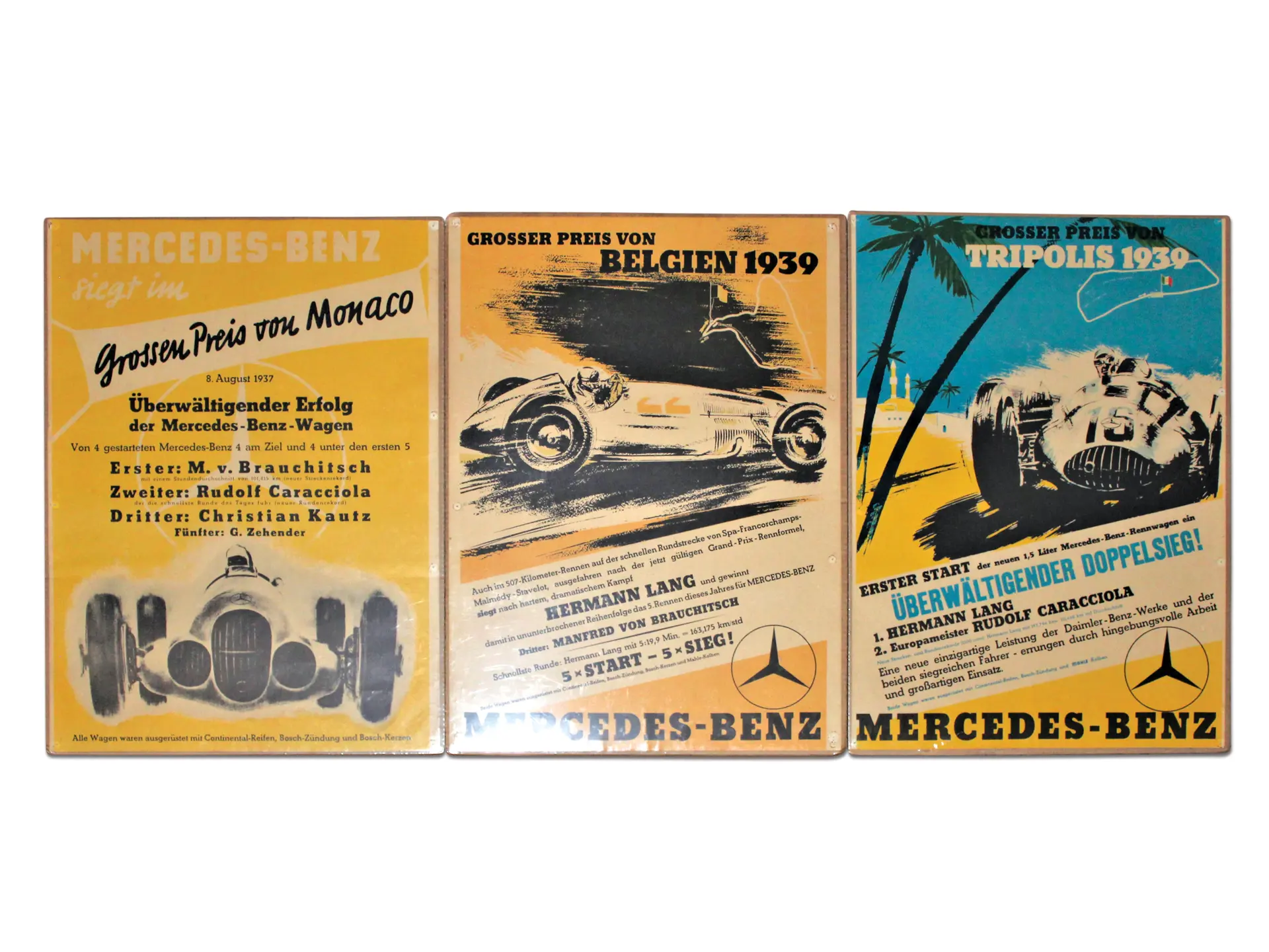 Mercedes-Benz Grand Prix Reproduction Posters | Hershey 2018 | RM Sotheby's